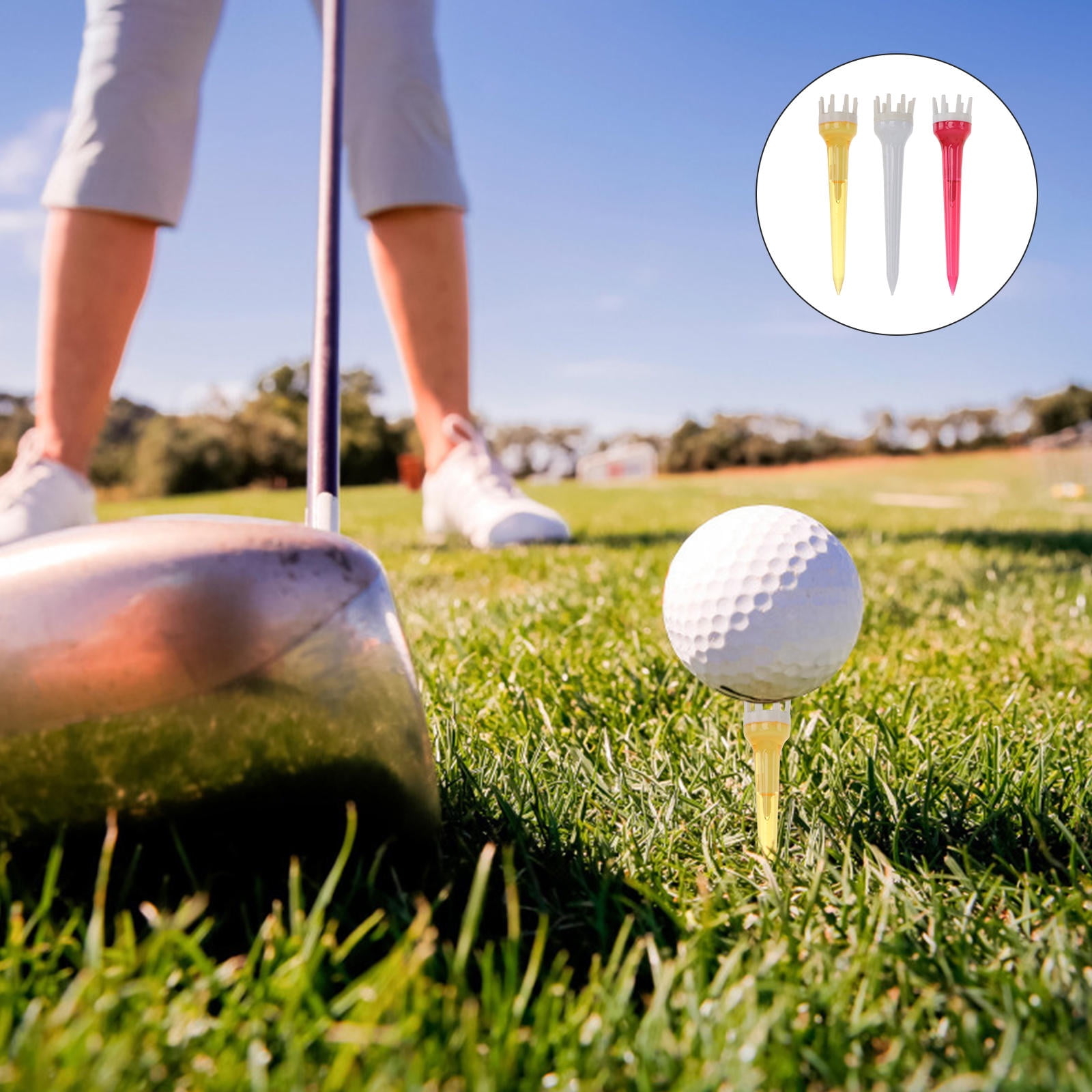 Worgeous Assorted Color Golf Tees and Ball Holders Made of Durable ...