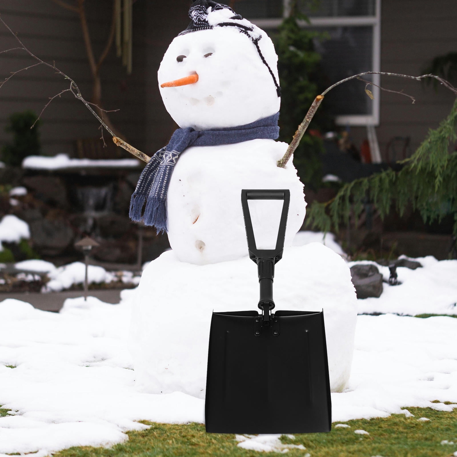 Worgeous Auto Emergency Snow Shovel with Extendable Handle Metal ...