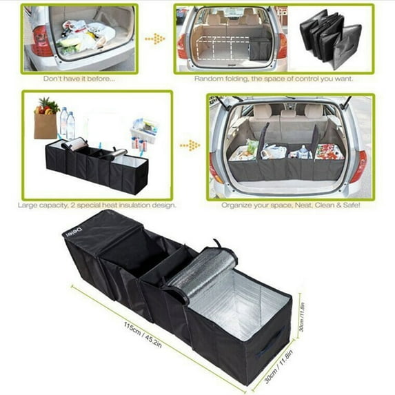 Worgeous Auto Trunk Storage Box Container Big Capacity Foldable ...