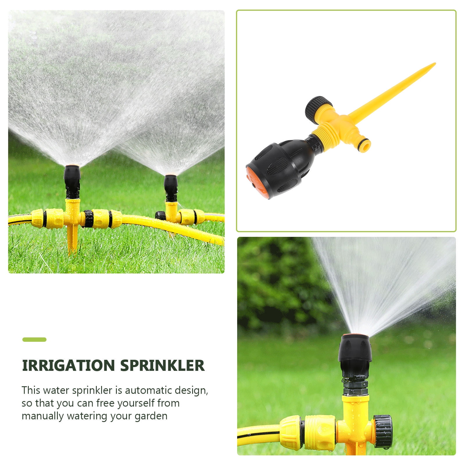 Worgeous Automatic Sprinkler Retractable Lawn Garden Water Sprayer Head ...