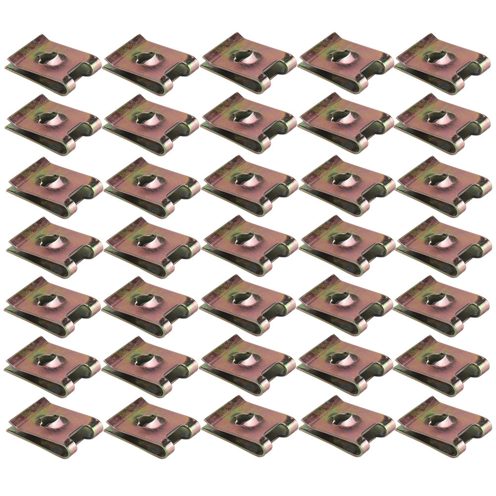 Worgeous U Shaped Bolt Fasteners Manganese Steel 50Pcs 0.83 x 0.51in ...