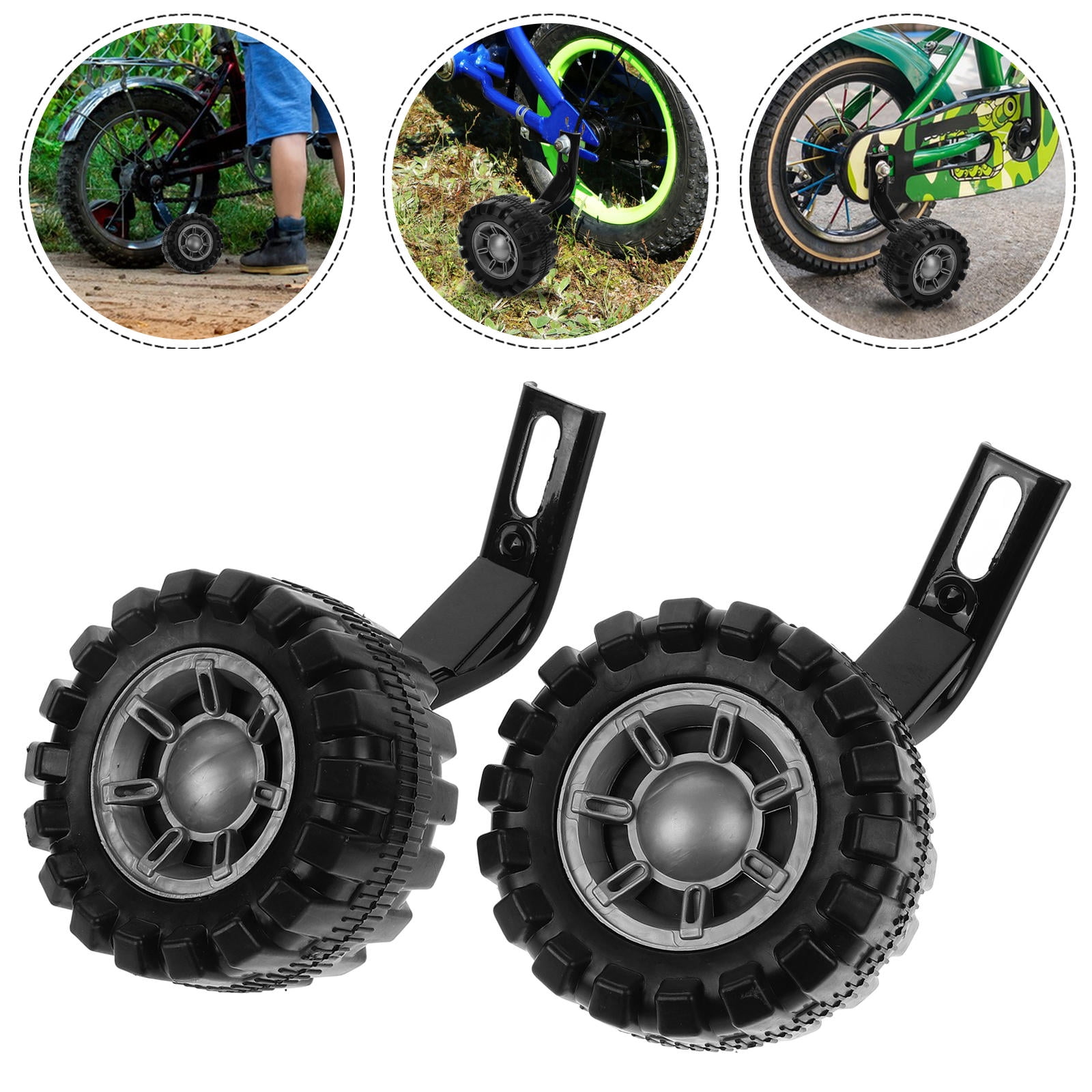Worgeous Balance Wheel Bike Training Wheels Children Kids Bikes Black ...