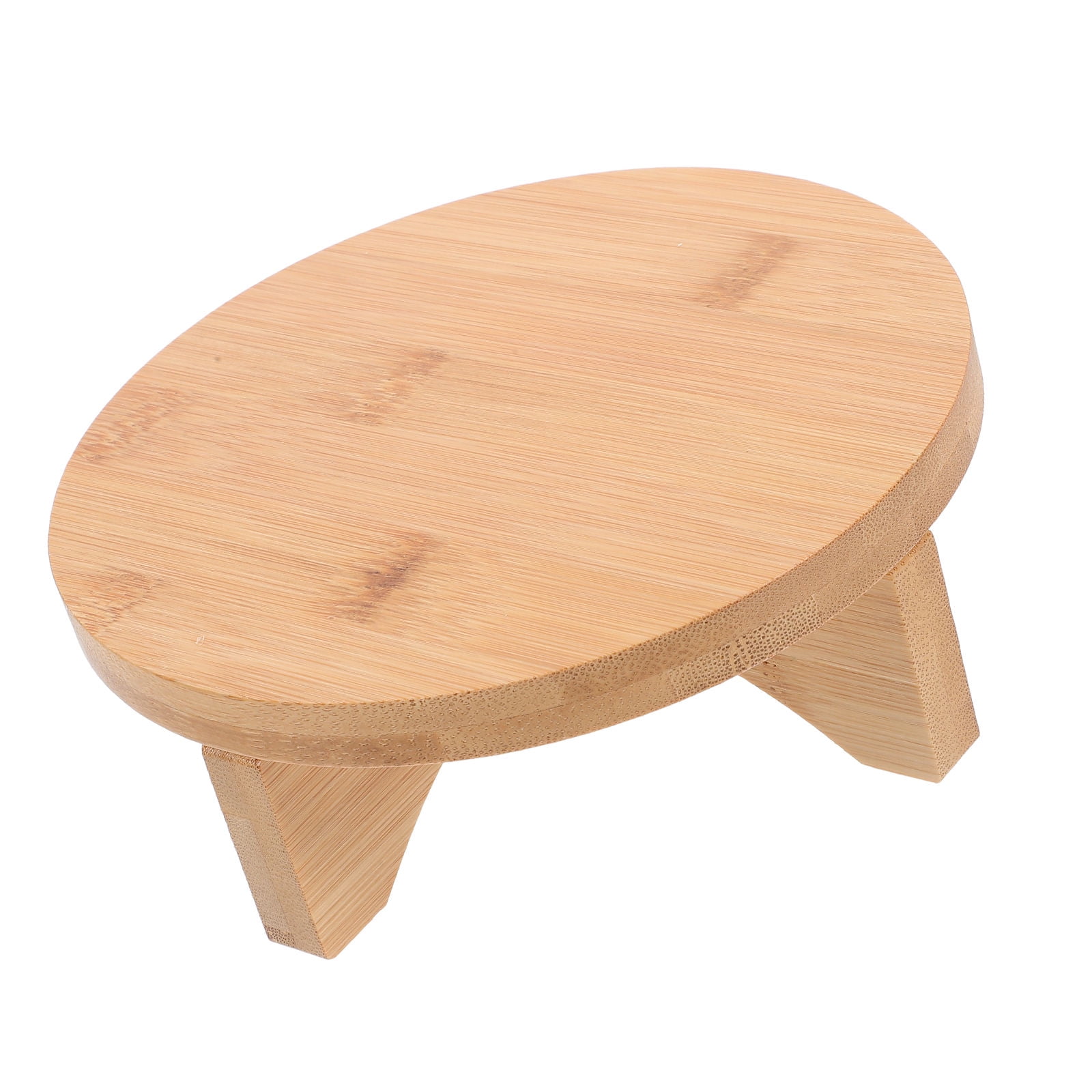 Worgeous Bamboo Display Stand Flower Pot Pedestal Stand Display Base ...