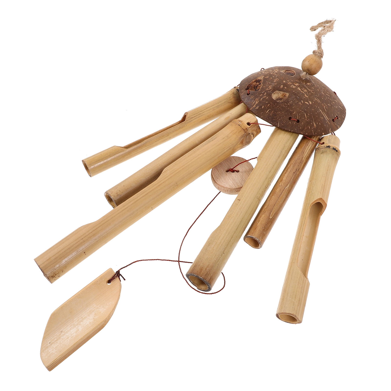 Worgeous Bamboo Wind Chime with Coconut Shell Bells for Outdoor Patio ...