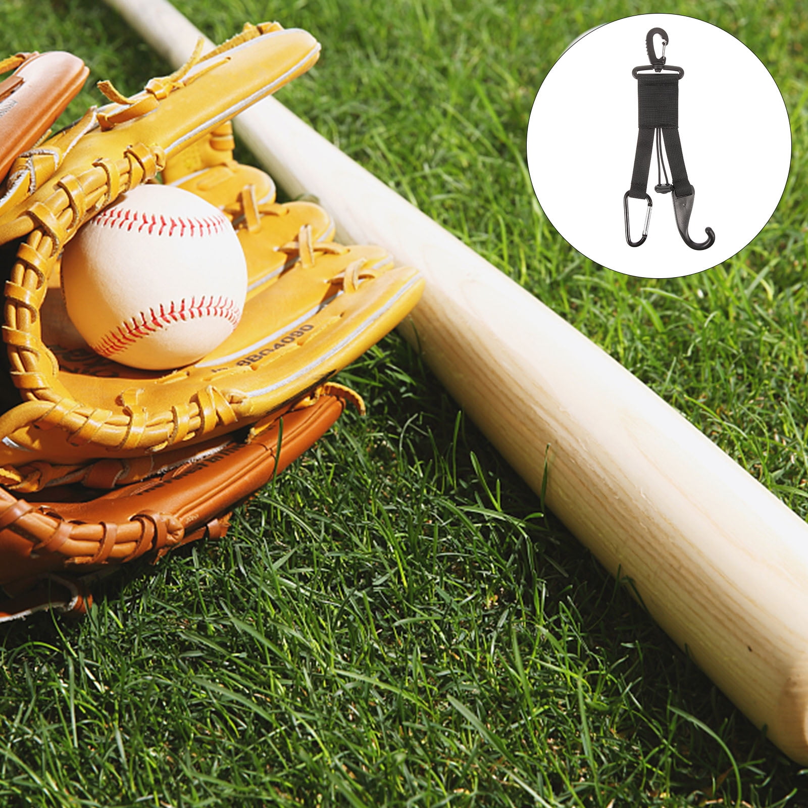 Worgeous Baseball Glove Buckle Bat Holder Solid Steel Clip Softball ...