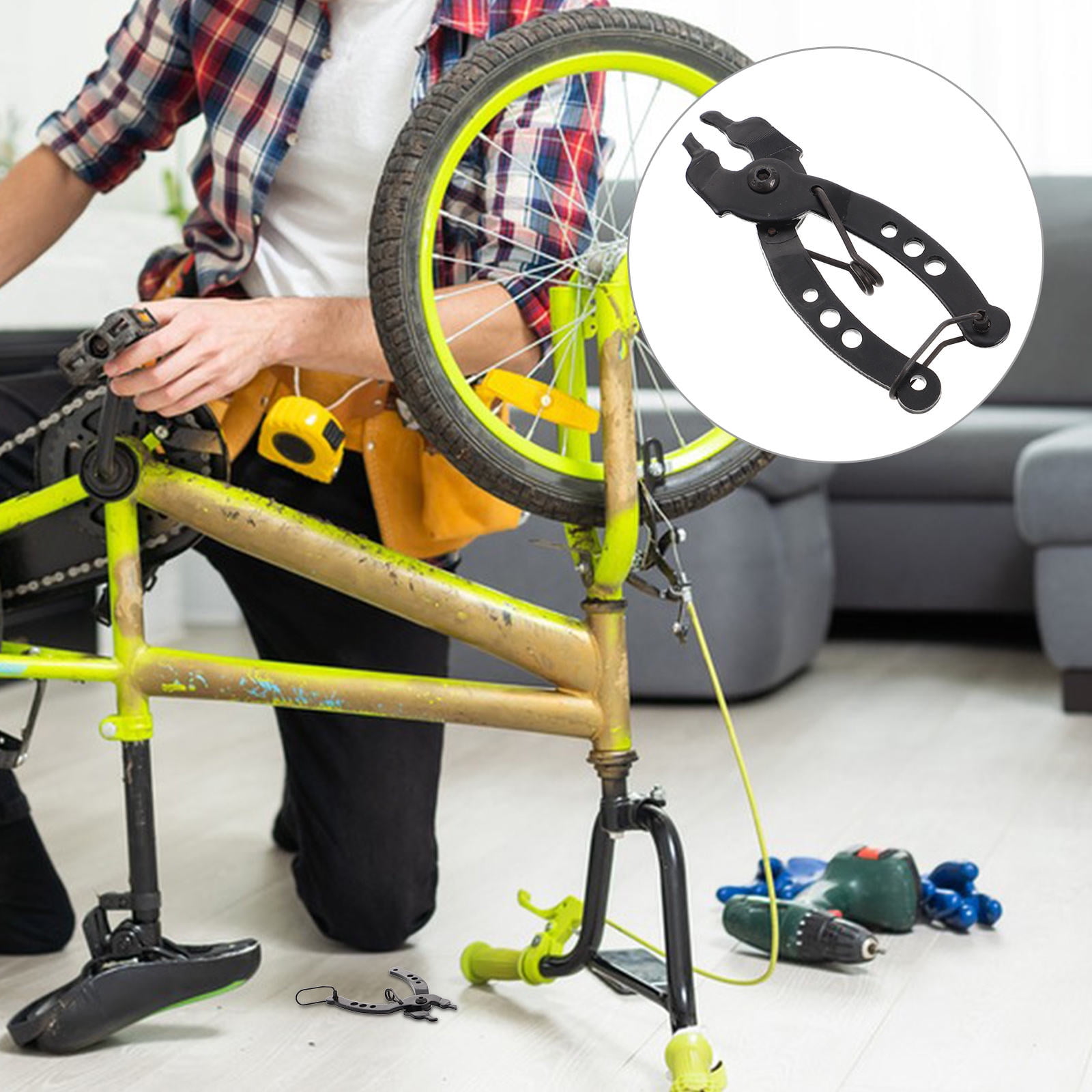 Worgeous Chain Tool Bike Chain Breaker Bike Tire Chain Link Pliers Bike Chain Quick-Link ...