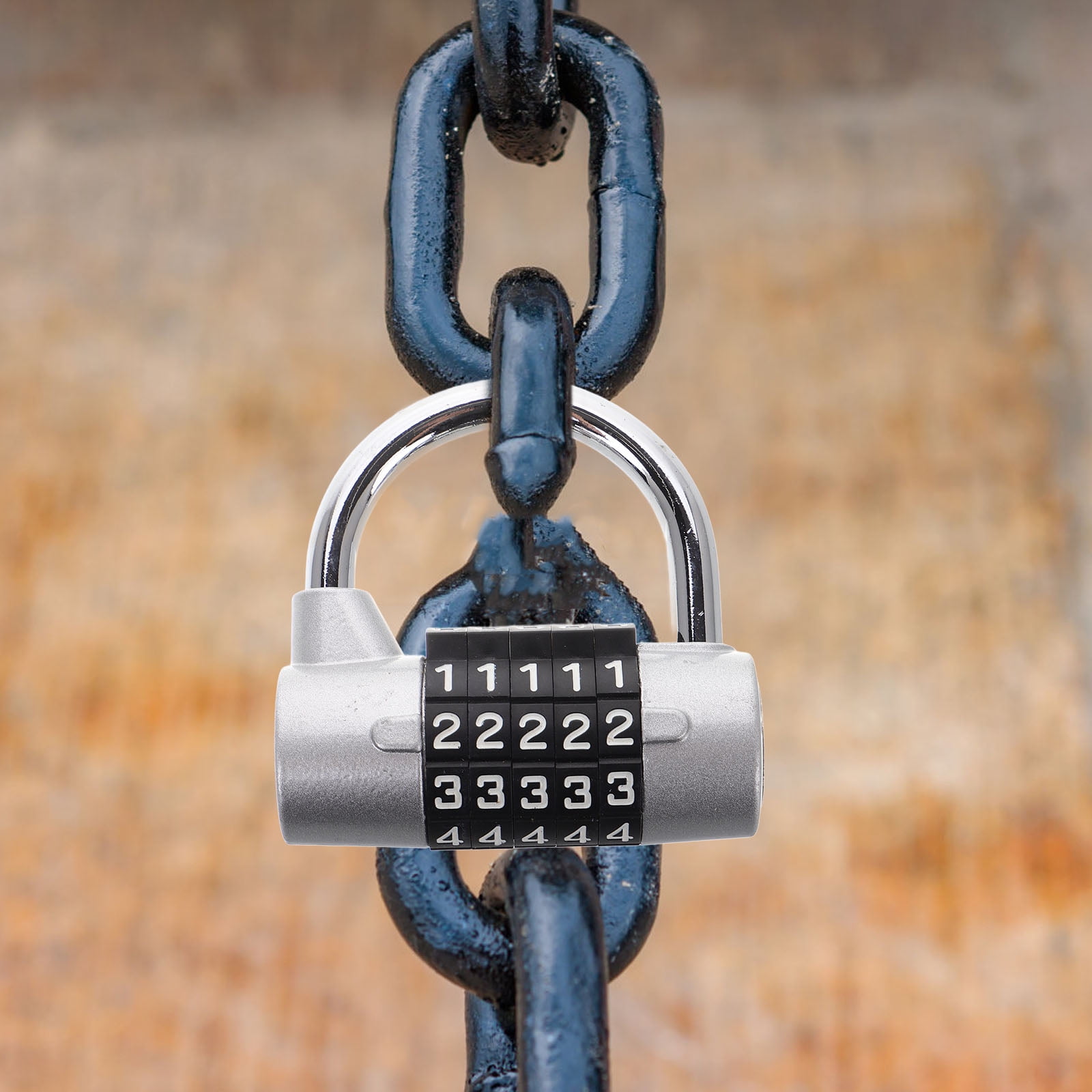 Worgeous Big Combination Security Padlock 5- Keyless Sturdy Password ...