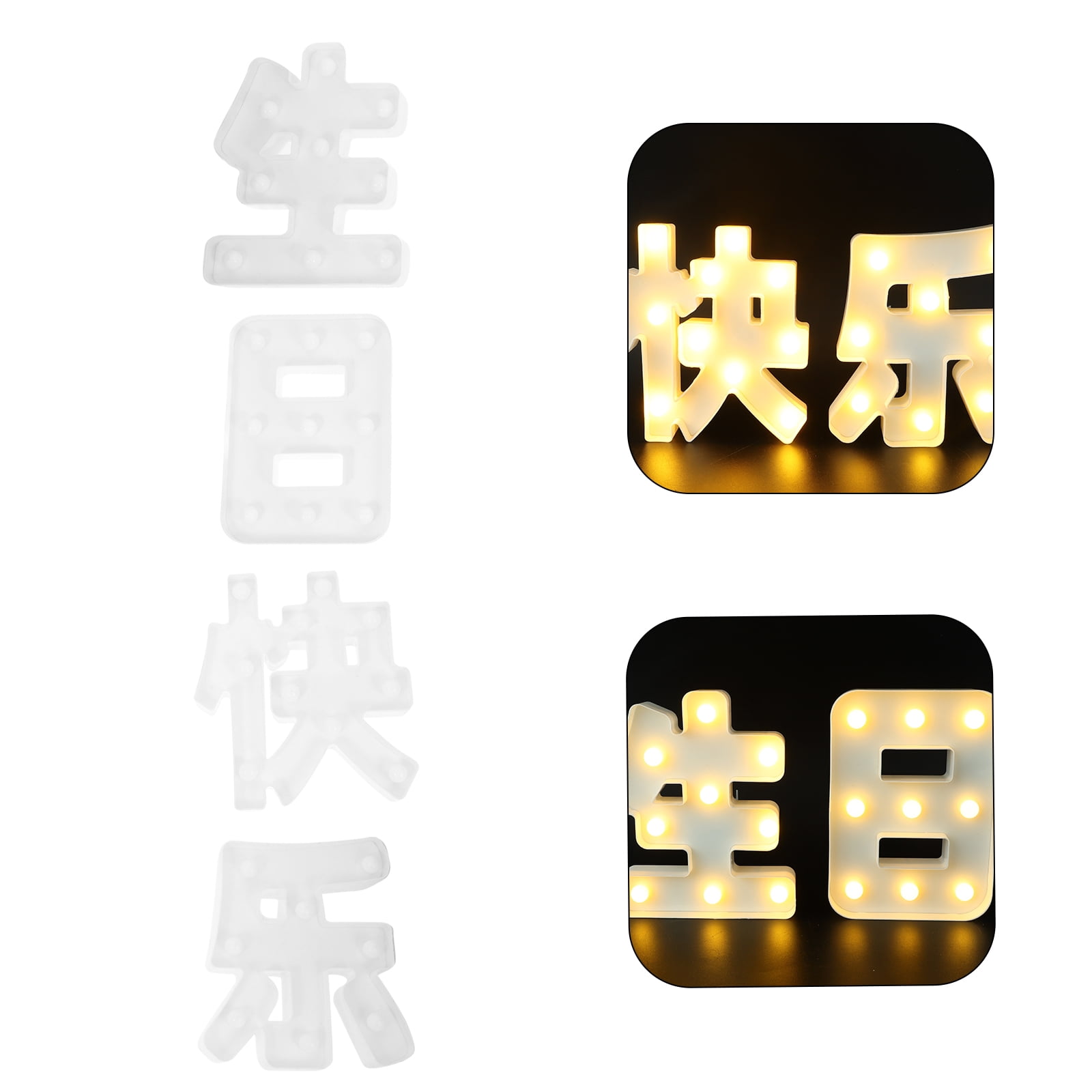 Worgeous Birthday Party Decoration Led Happy Birthday Sign Lighting PVC ...