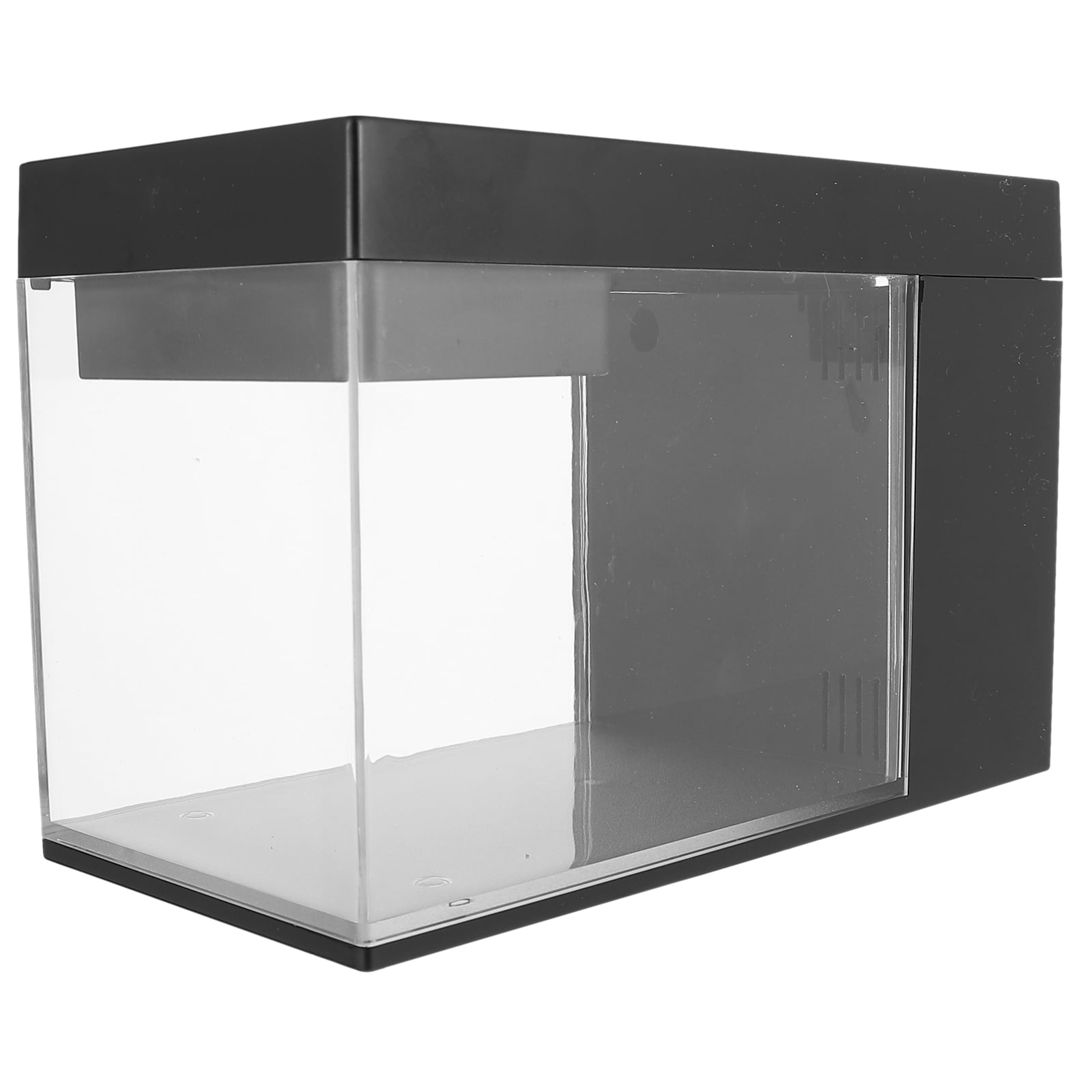 Worgeous Black Acrylic Small Fish Tank Desktop Aquarium for Home ...