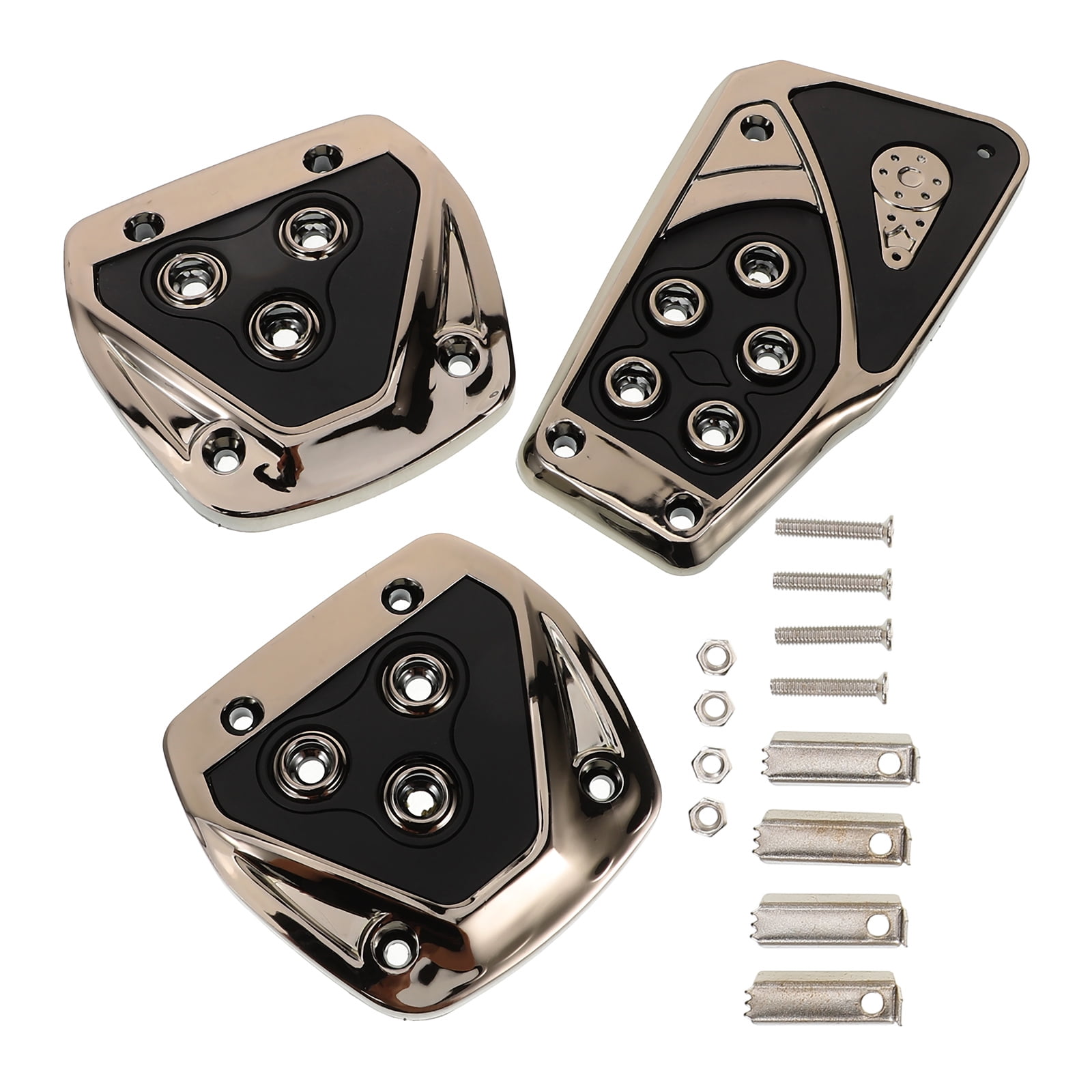 RENACLIPY Renaclipy Nonslip Durability Car Pedal Set Black Plastic and ...