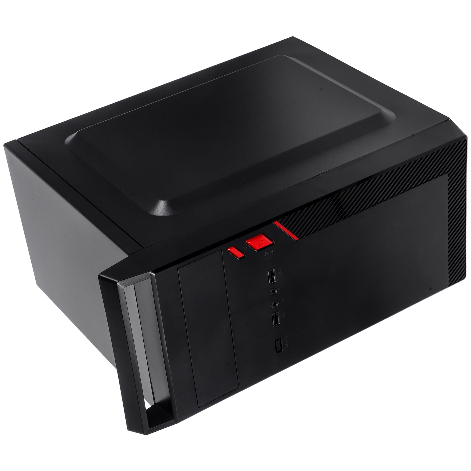 Worgeous Black Computer Case with Creative Handle Design and Hollowed ...