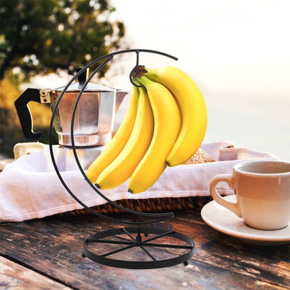 Worgeous Black Iron Banana Hanger with Sturdy Hook for Kitchen Use Tall ...