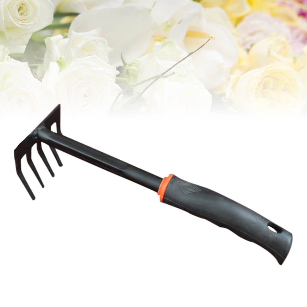 Worgeous Black Metal Garden Rake for Home Use Perfect for Tight Spaces ...