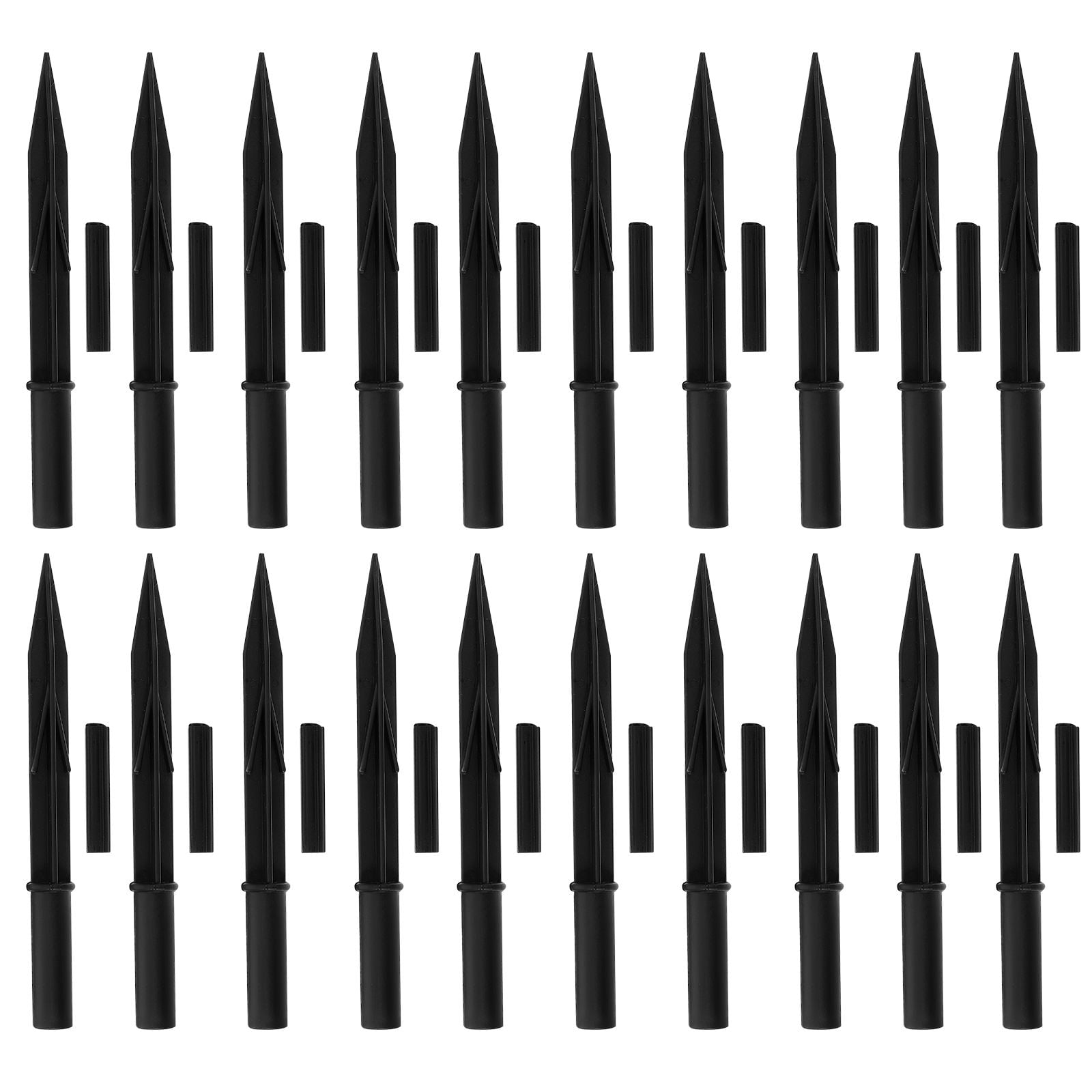 Worgeous Light Stakes Outdoor Ground Stakes Black ABS Plastic 20 Sets ...