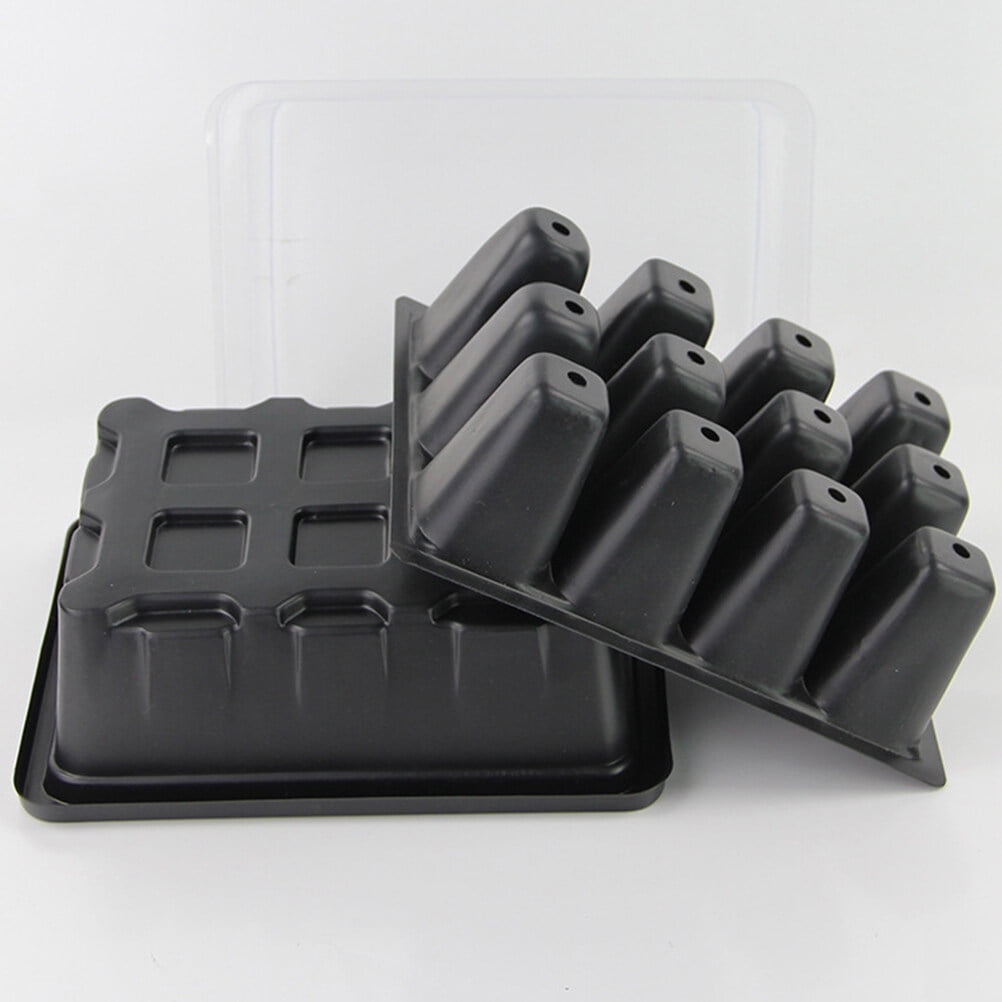 Worgeous Black Plastic sprouter with Transparent Lid for Planting ...