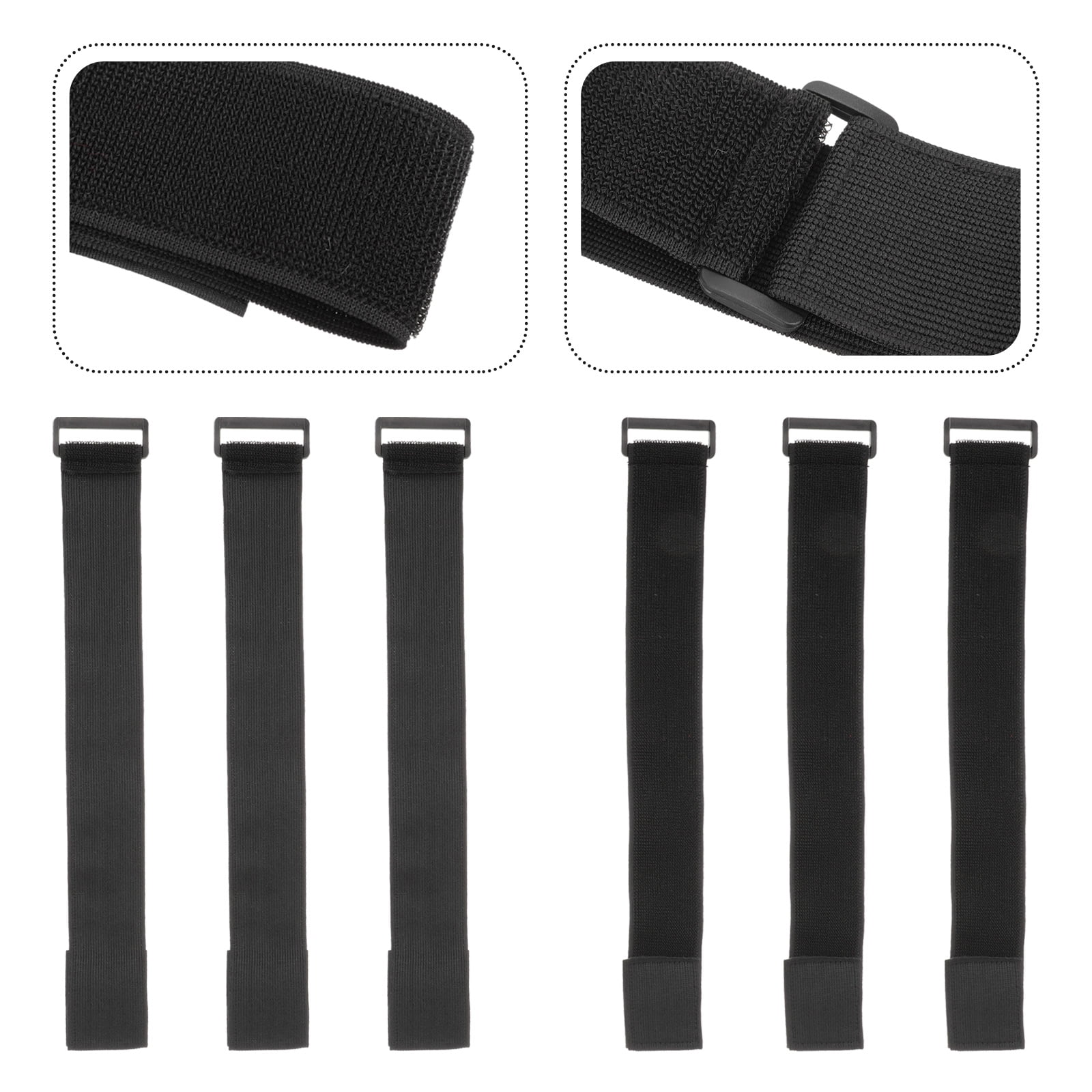 Worgeous Portable Sticky Strap Elastic Straps Elastic Band 6Pcs 18.9X2 ...