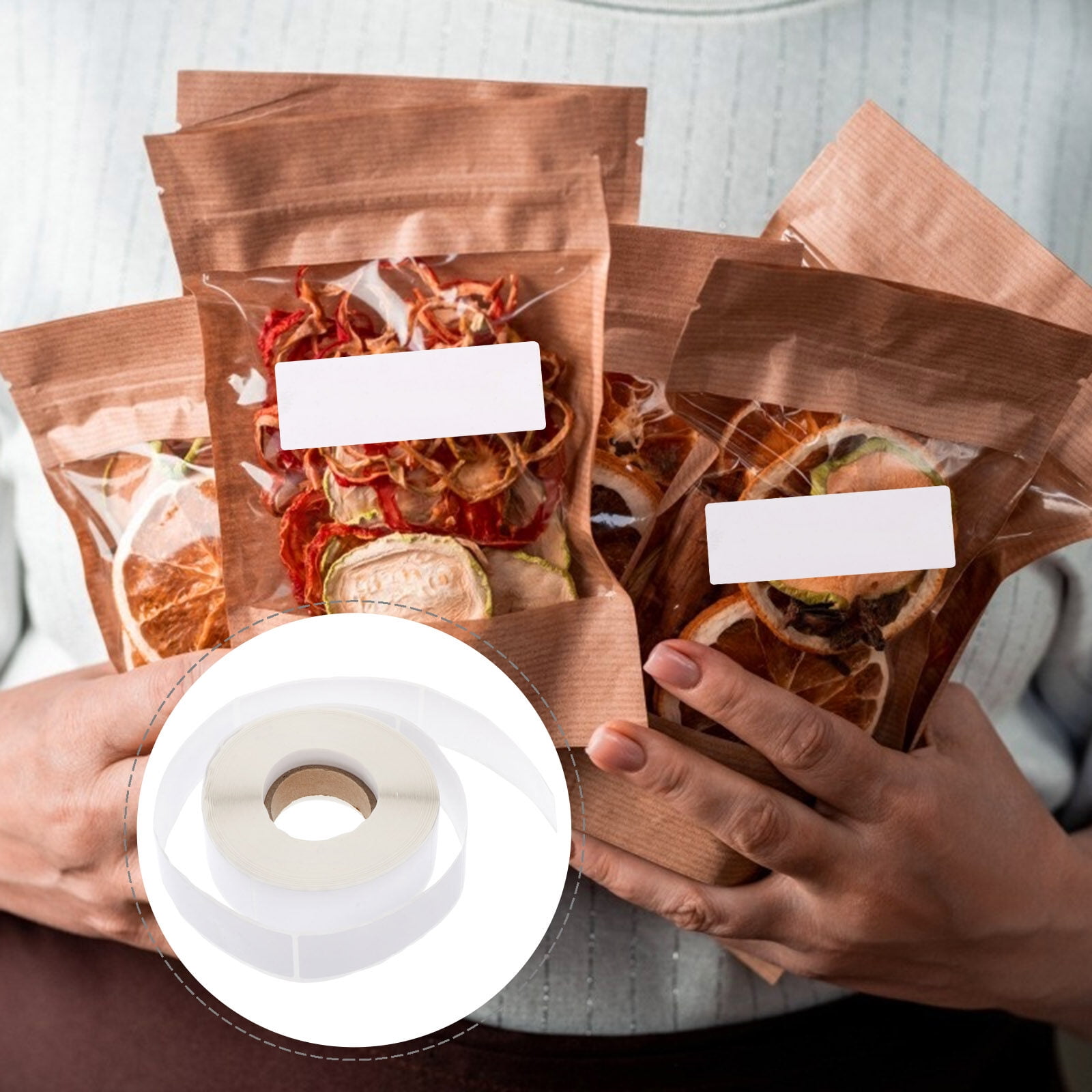 Worgeous Blank Sticker Small Labels Stickers Kitchen Food Freezer White ...