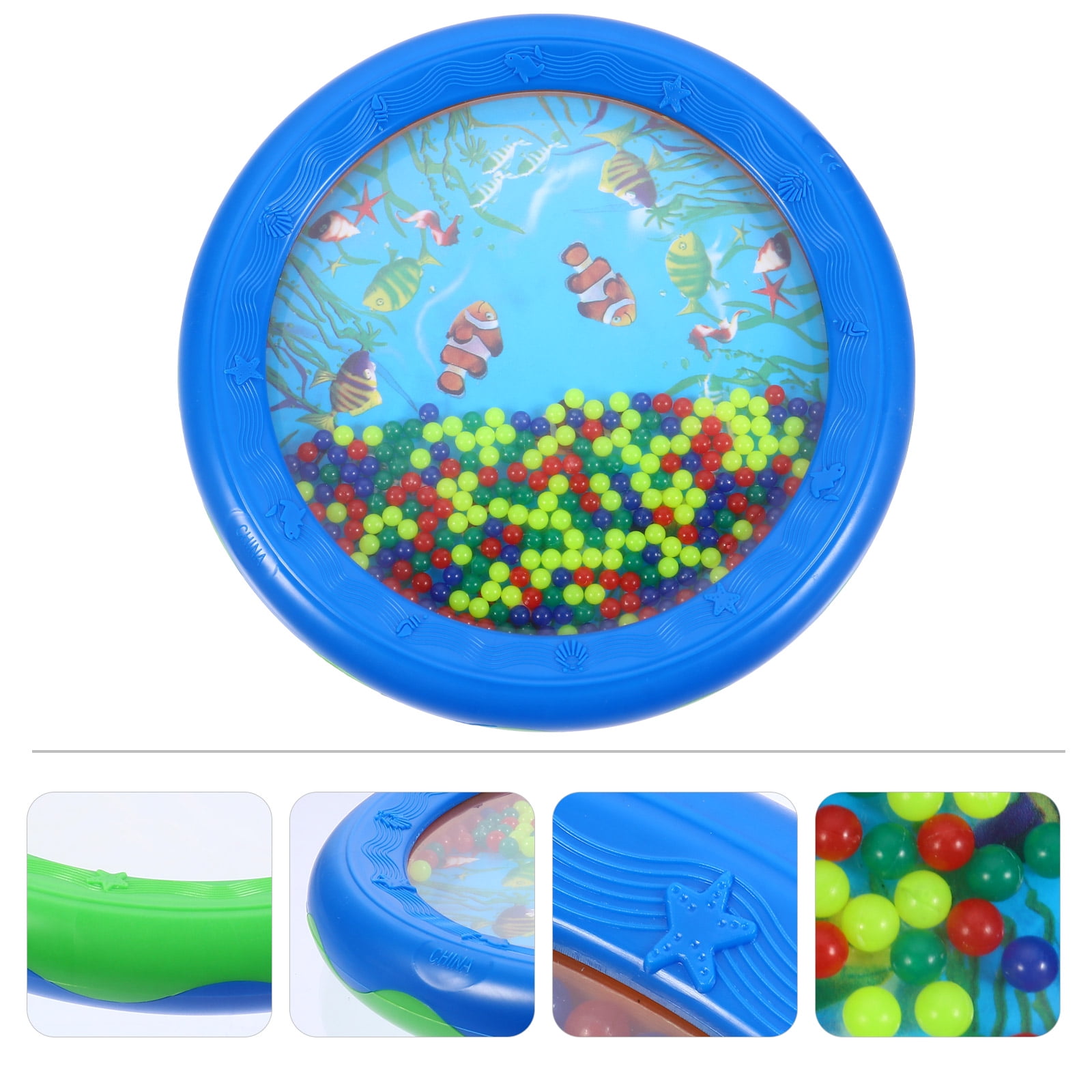 Worgeous Blue Ocean Wave Drum Musical Toy Made of PVC for Home Music ...