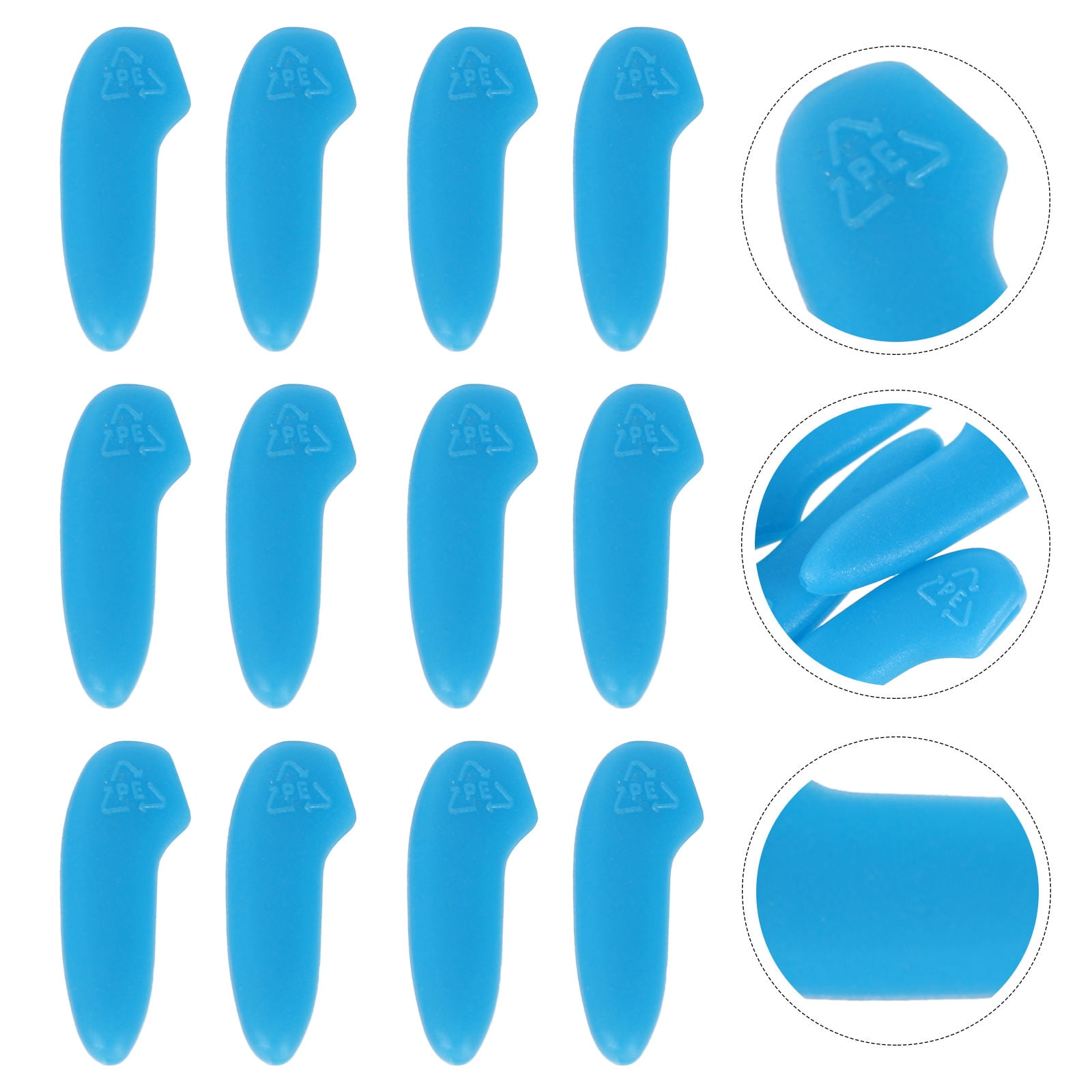 FONDOTIN Tip Protector Plastic Blue 50Pcs - Walmart.com