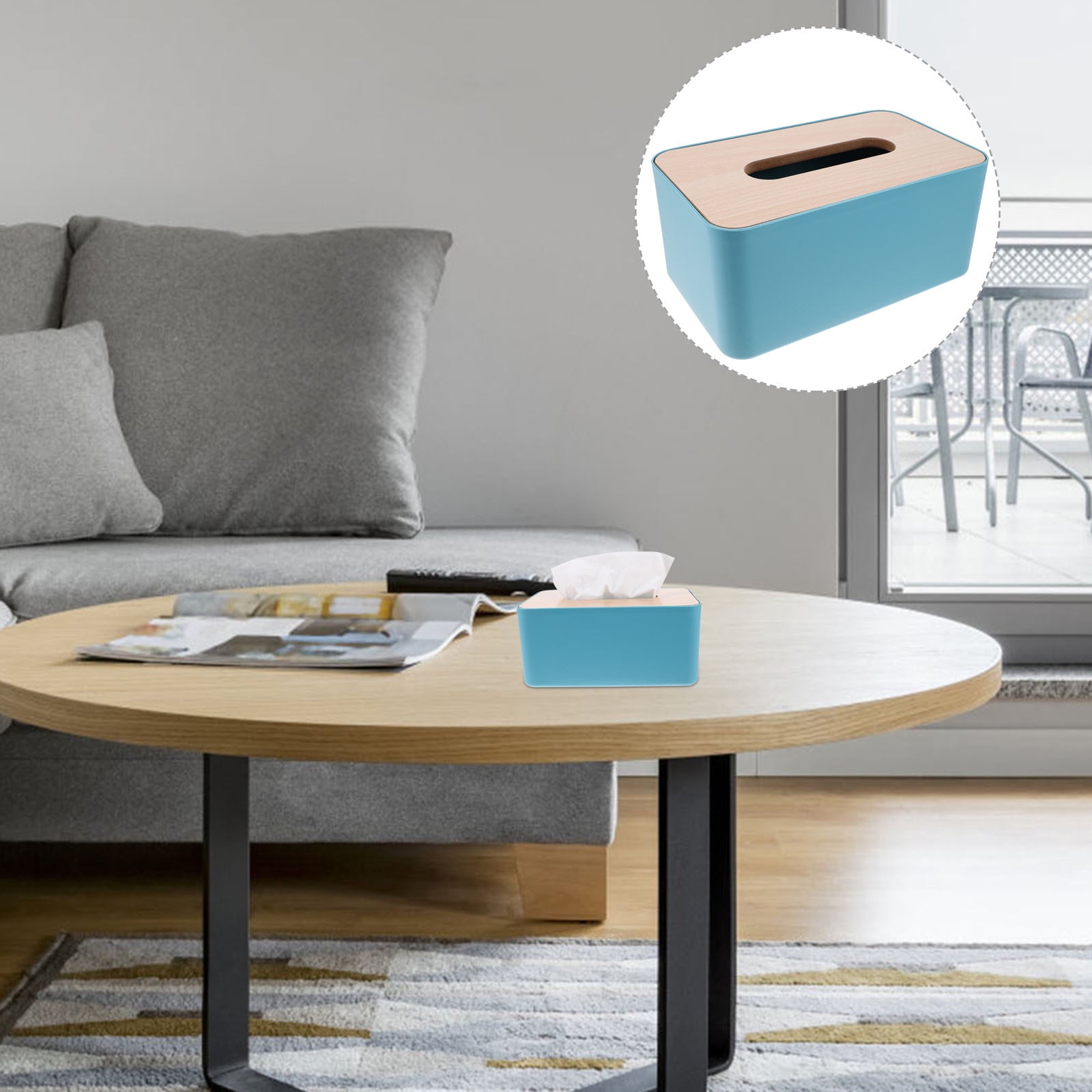 Raindrops 1Set Tissue Holder for Birthday Gift Recipients in Blue and ...