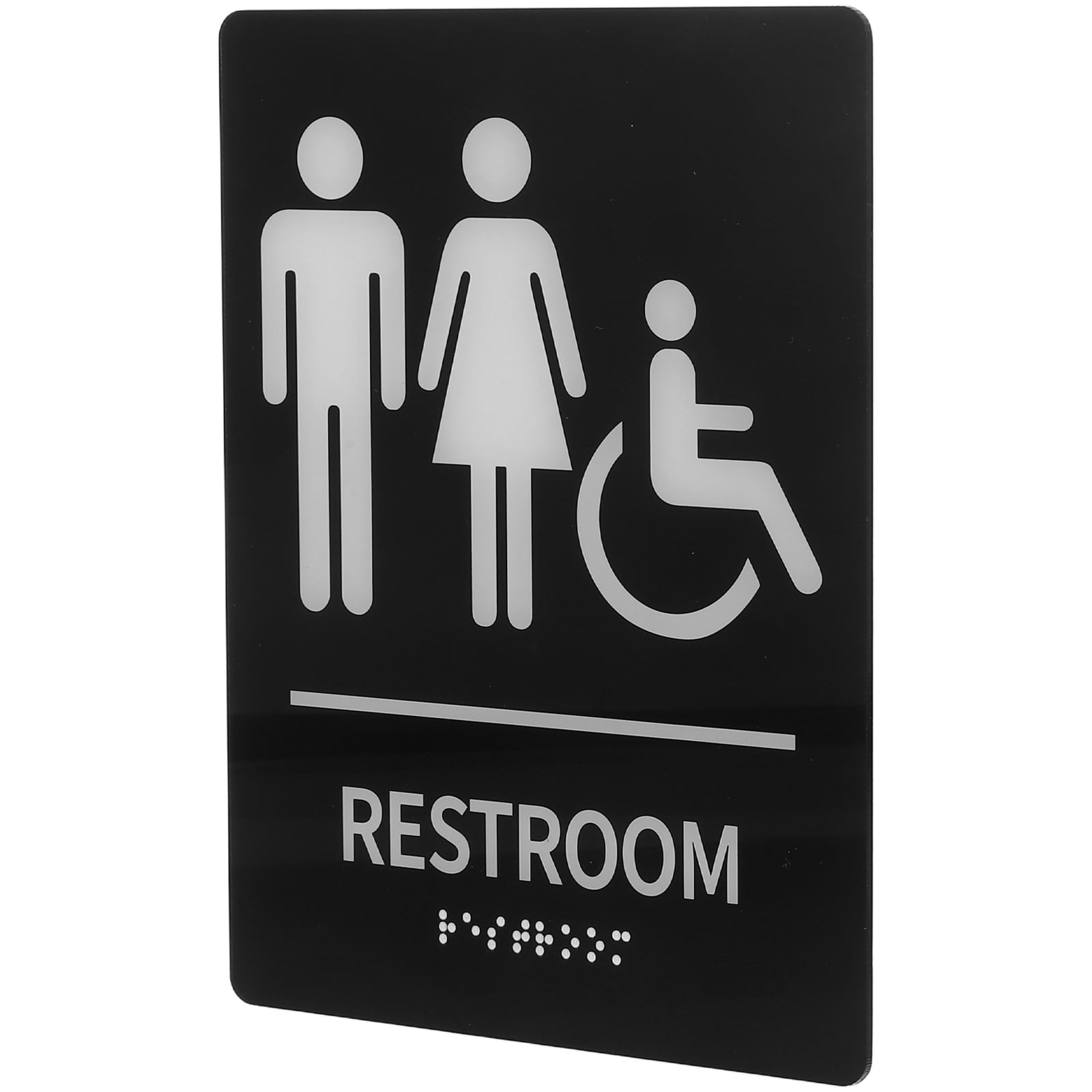 GOOHOCHY Public Restroom Accessory 1 Set Sign Self Adhesive Acrylic ...