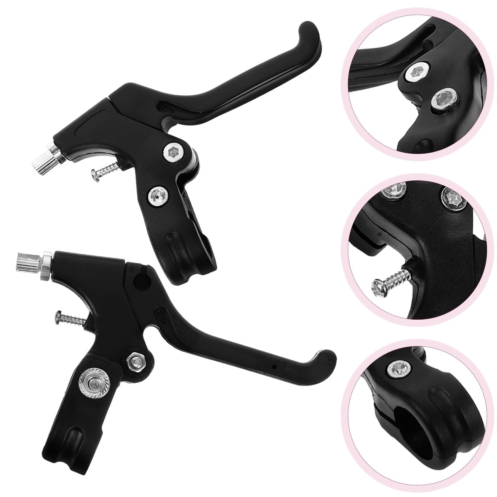 Worgeous Bike Brake Handle Kids Children Bike Black 1 Pair PP Metal ...