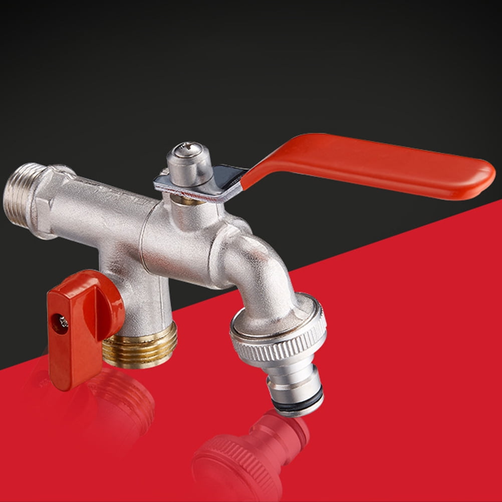 Worgeous Brass Dual Use Water Tap with Lockable Valves for Garden and ...
