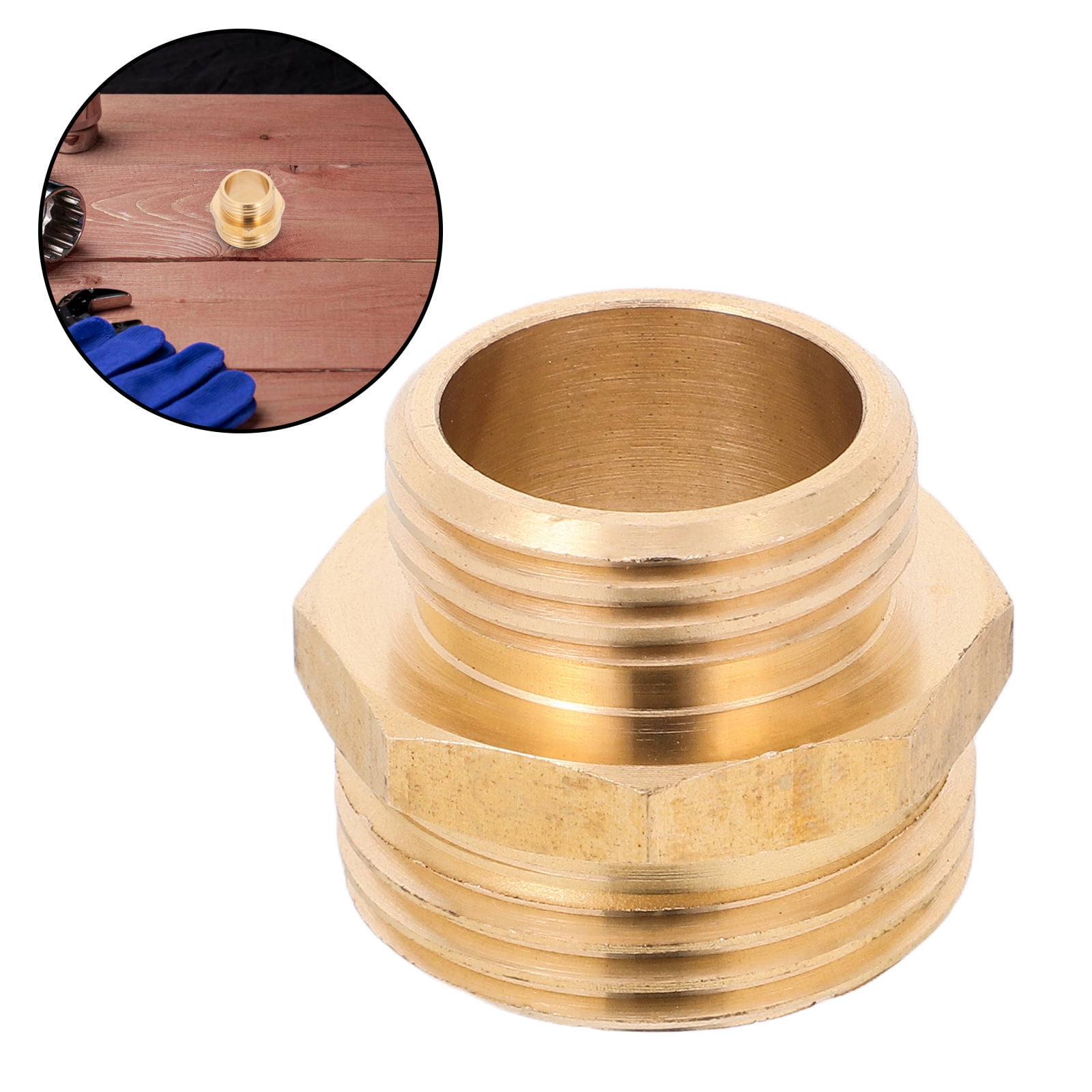 Worgeous Brass Hose Connector Male to Male Adapter Quick Connect ...