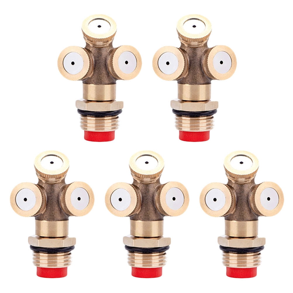 Worgeous Brass Misting Nozzle for Water Mist Use with 3 Head Spray for ...