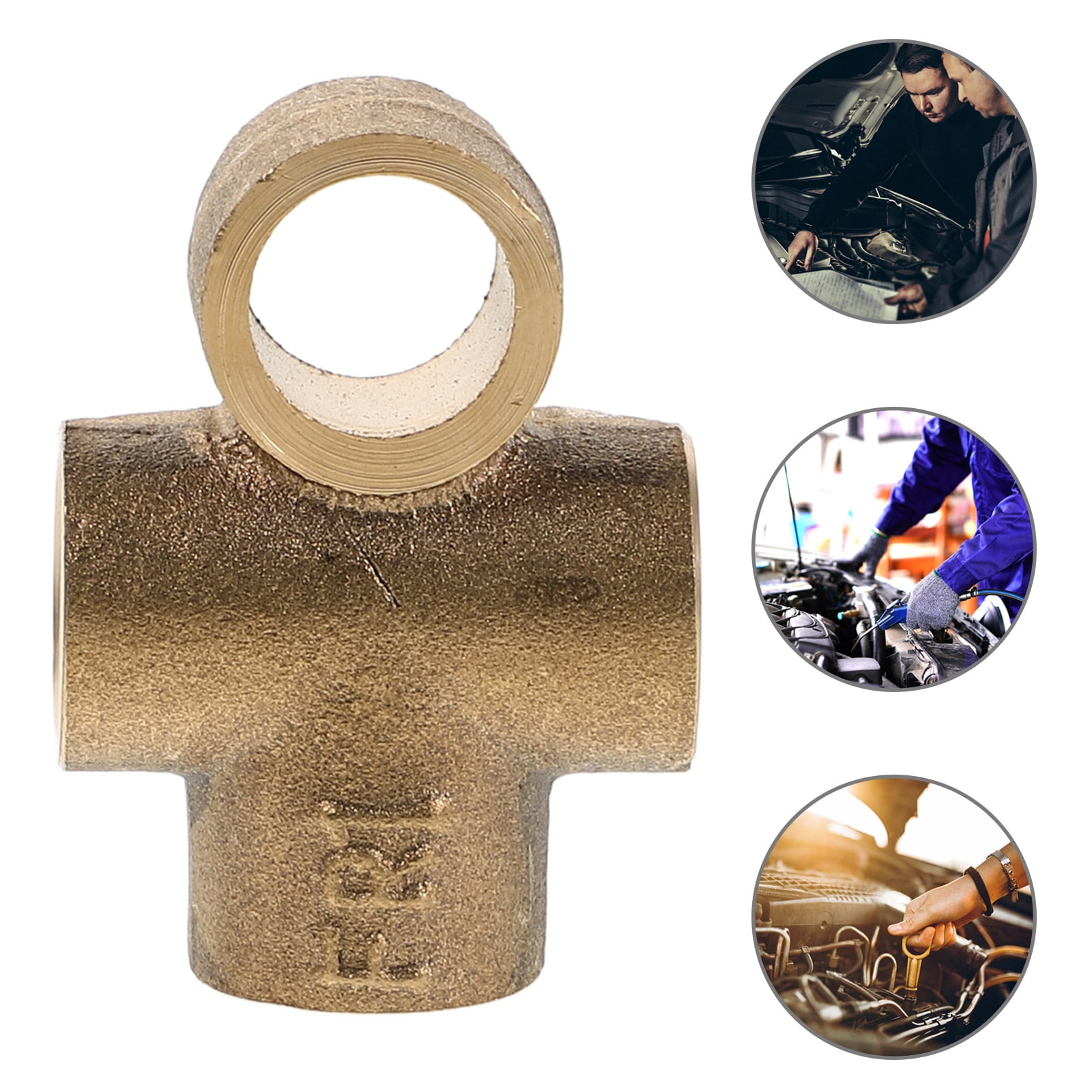 Worgeous Brass Tee Connector for Line Engine Fittings and Outboard ...