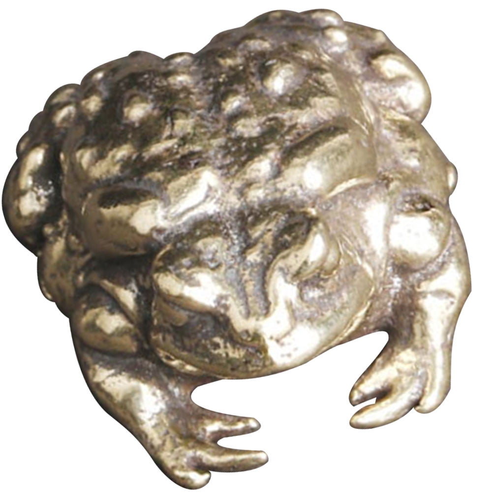 Worgeous Brass Toad Fortune Wealth Toad Statue Retro Traditional Toad ...