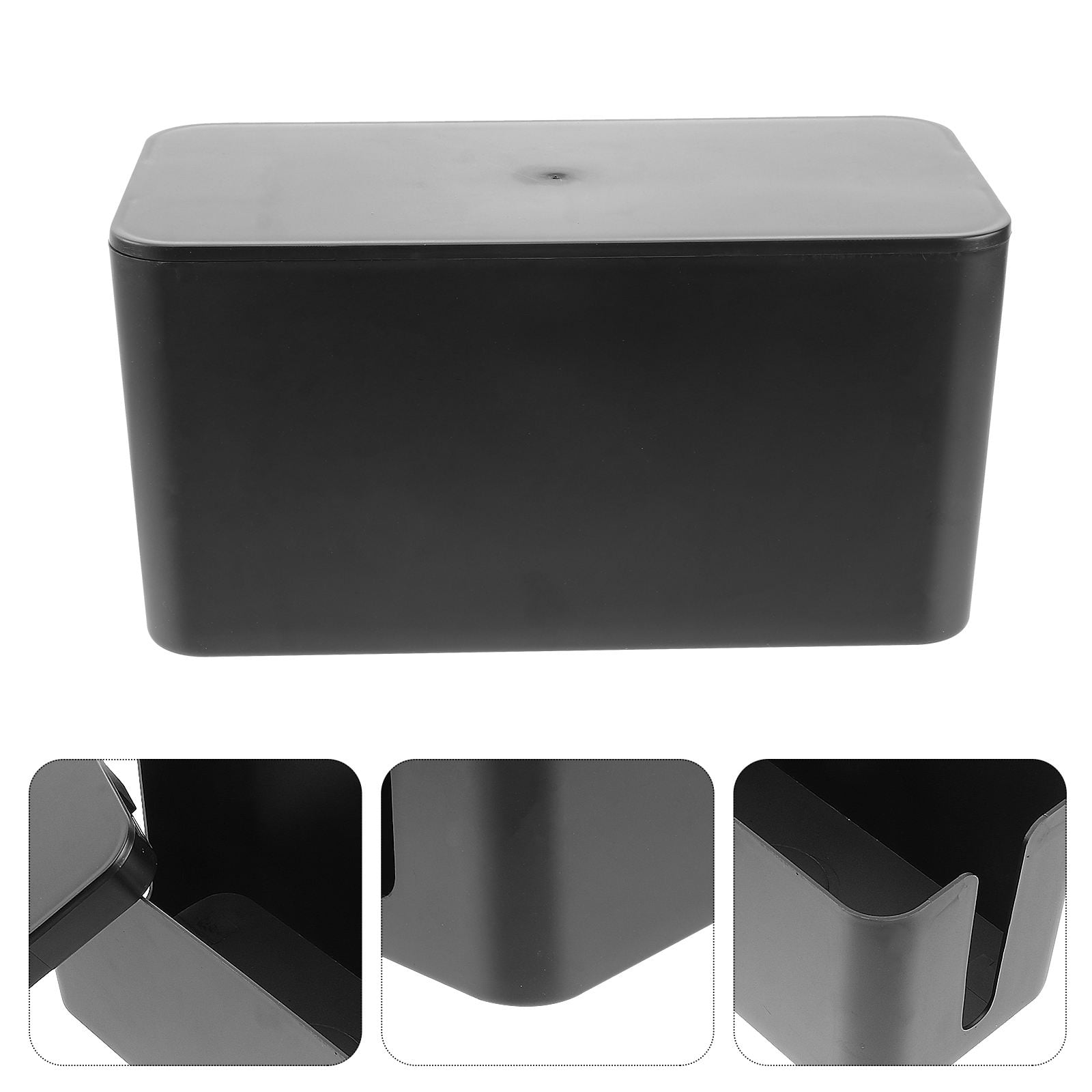 Worgeous Cable Wire Hider for Desk Household Storage Container Black ...