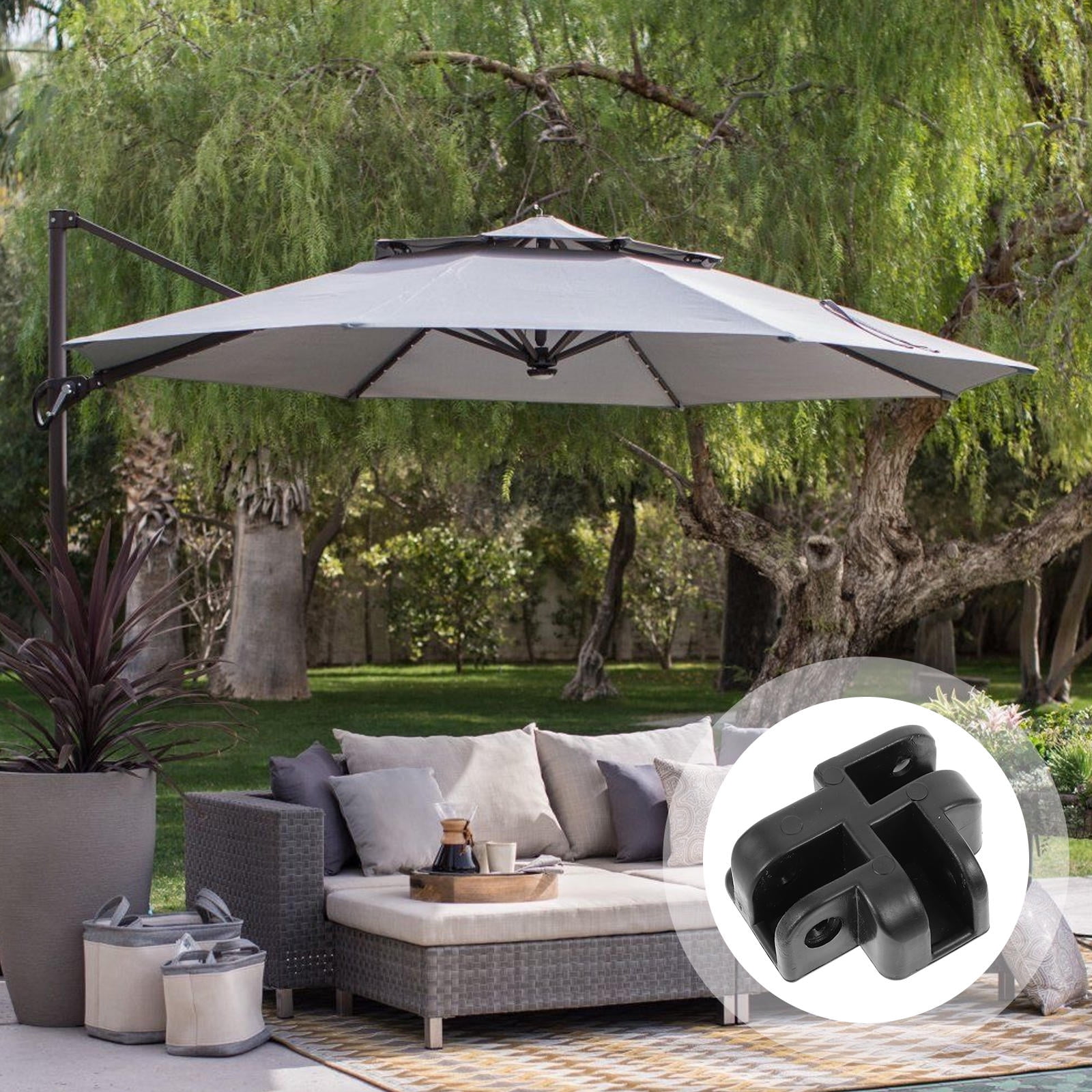 Worgeous Canopy Connecting Bracket 1Pcs Black Plastic for Camping and ...