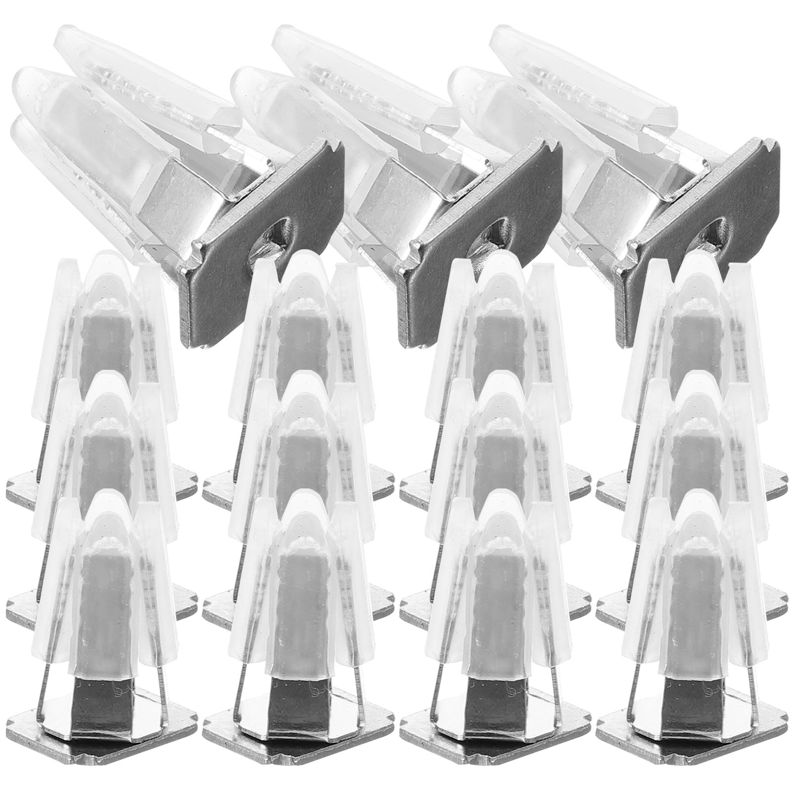 Worgeous Car Air Conditioning Vent Clip Kit 20Pcs Rectangular Metal ...