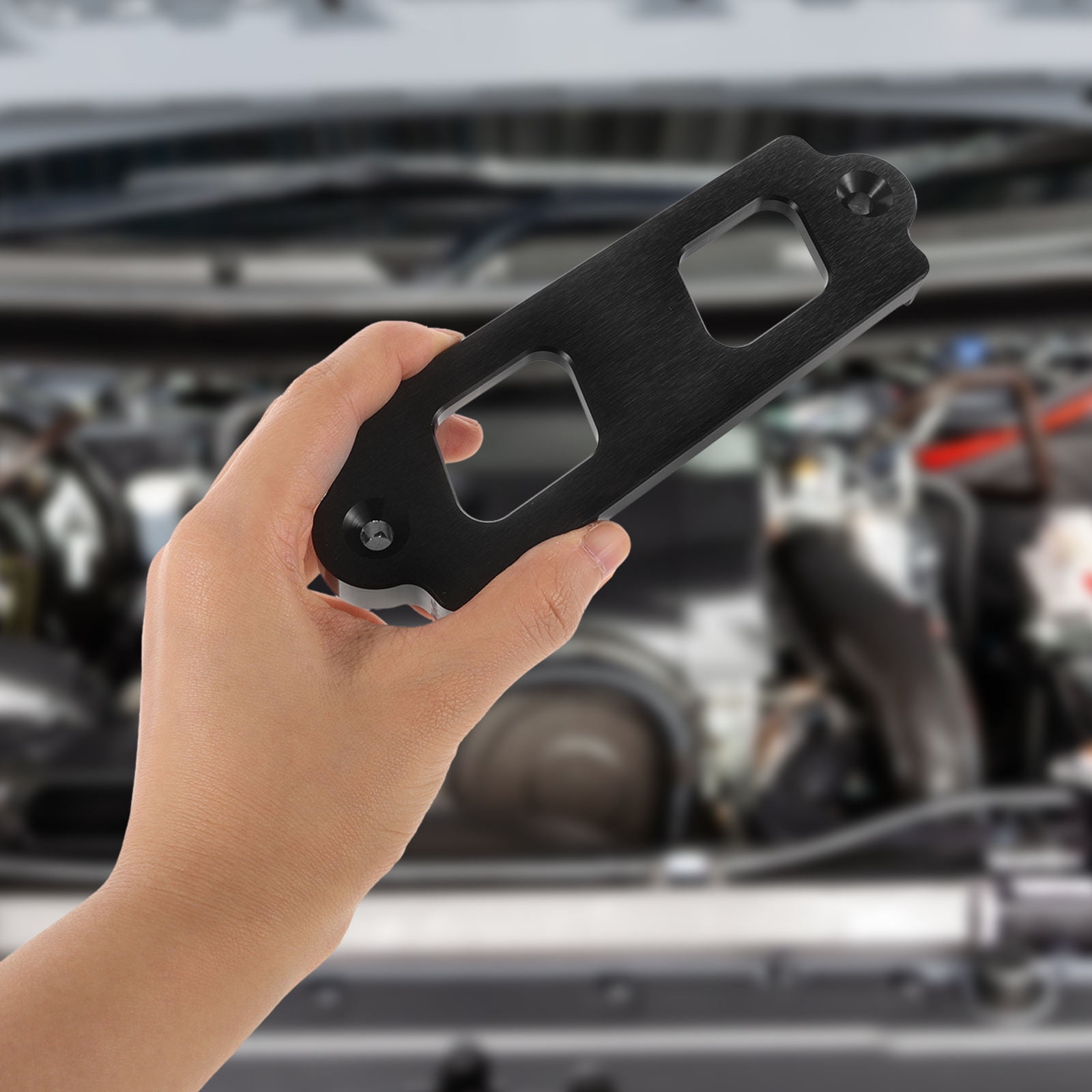 Worgeous Car Battery Hold Down Bracket Kit Battery Tie Down Aluminum ...