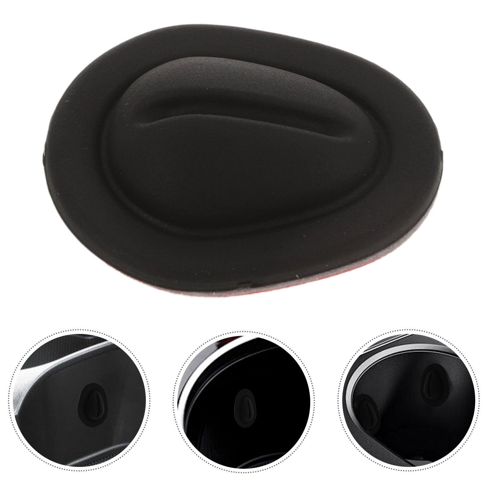 Worgeous Cup Holder Insert Car Water Cup Holder Limiter Black Silicone ...