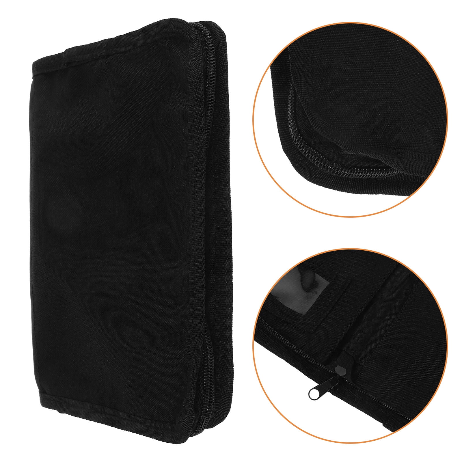 Worgeous Black Oxford Cloth Car Document Holder with Multipocket Design ...