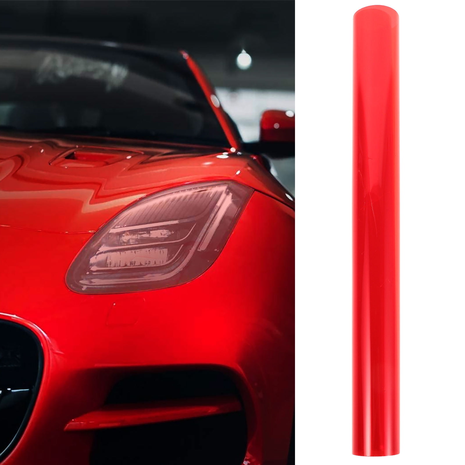 Worgeous Red PVC Car Light Tint Film for Headlights and Taillights ...