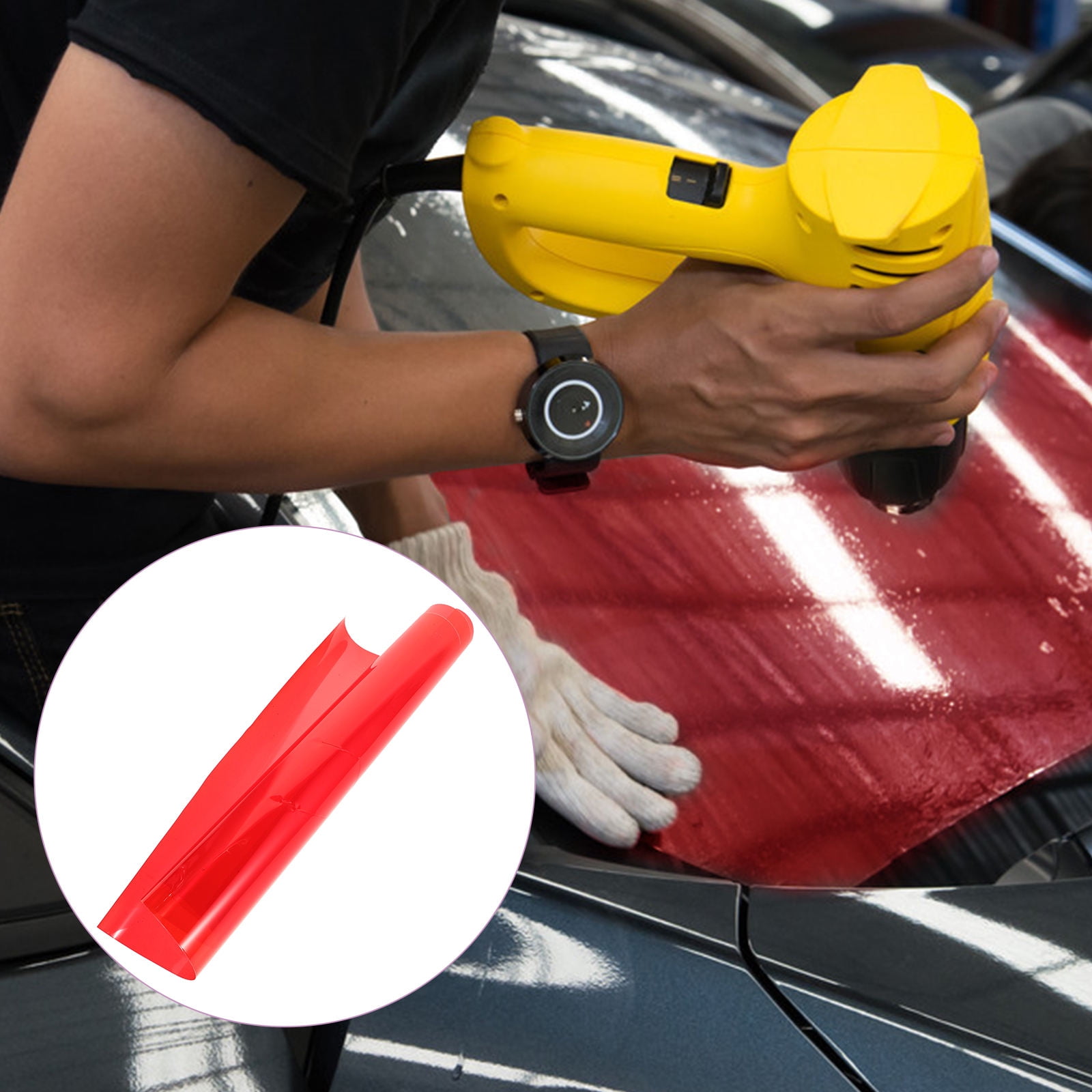 SWETRACE PVC Car Light Tint Film Red for Taillight Upgrade 47.2x15.7in ...