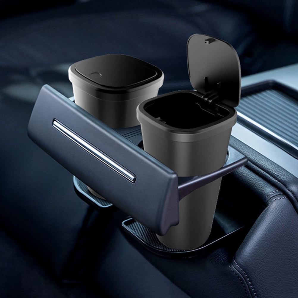 Worgeous Car Trash Can Basket Vehicle Bin Rubbish Cans Garbage Black ...