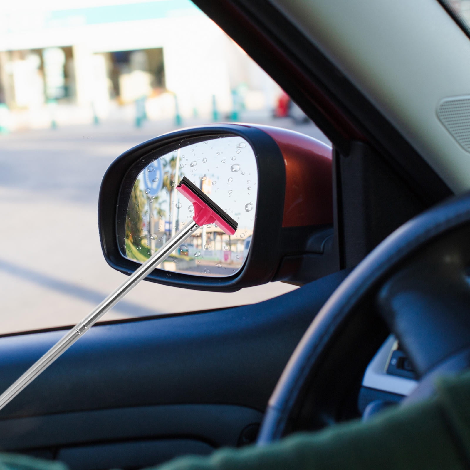 Worgeous Car Washing Scraper Retractable Mirror Wiper Car Window ...