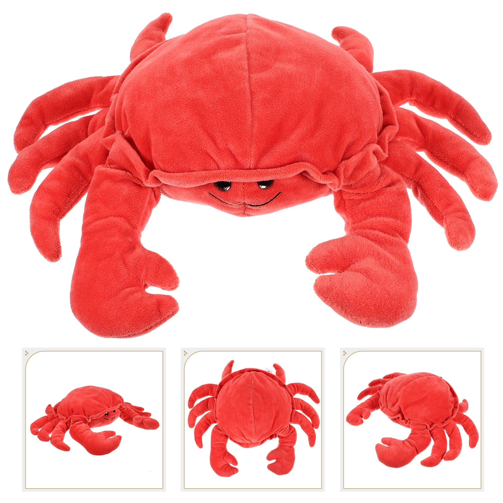 Worgeous Cartoon Animal Hand Puppet Interactive Plush Crab Doll Role ...