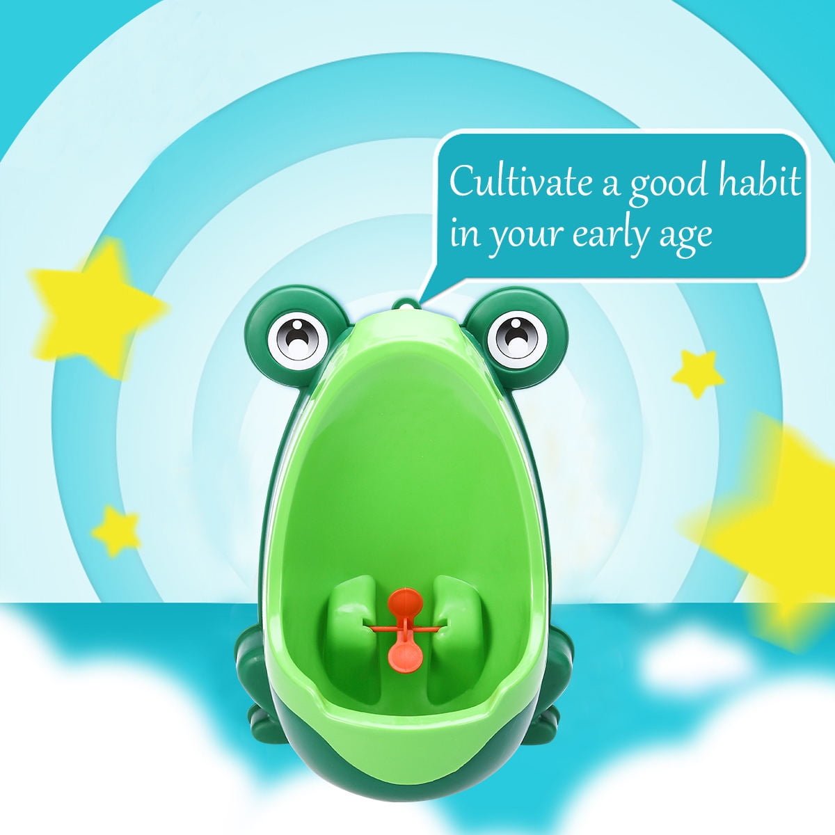 COSMOBETTY Frog Shape Durable PP Plastic 1Pcs 11.4*8.3*5.9in Boys Potty ...