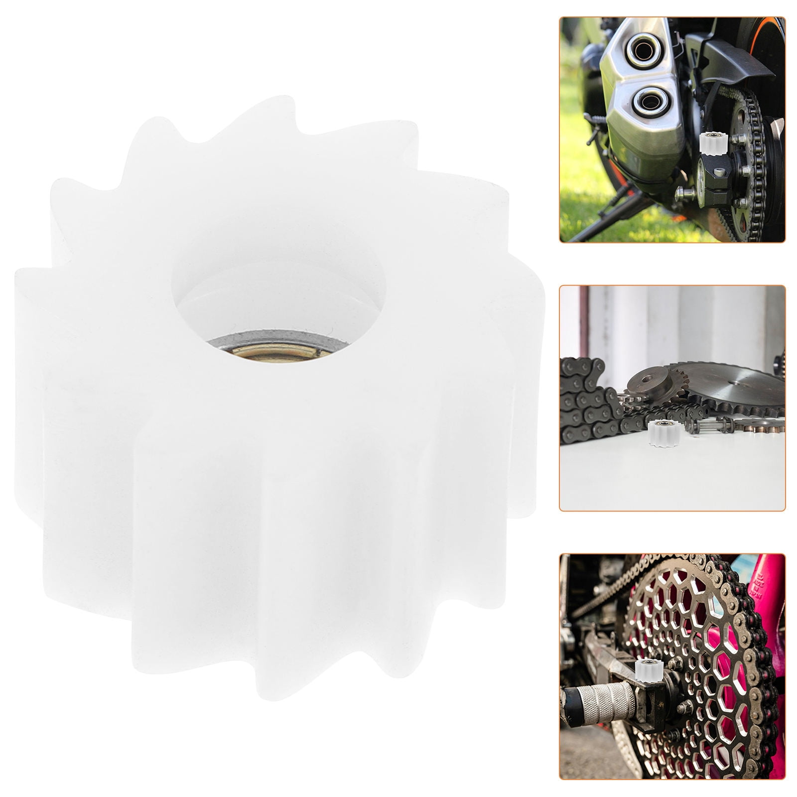 Worgeous Chain Guide Roller Bearing Wheel Tensioner Motorcycle White ...