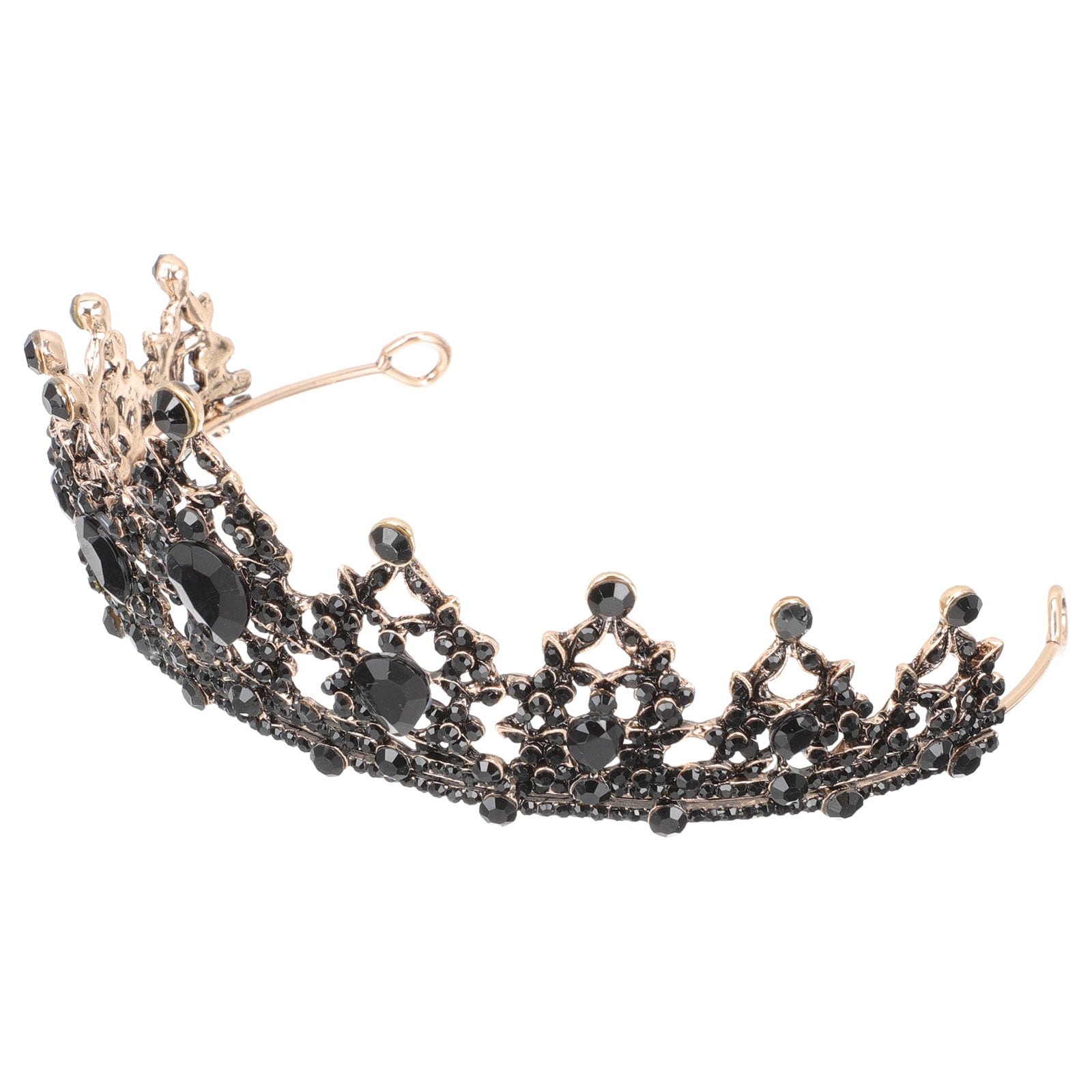 COMPUKAS Charade Baroque Crown Costume Headpiece for Bride Wedding ...
