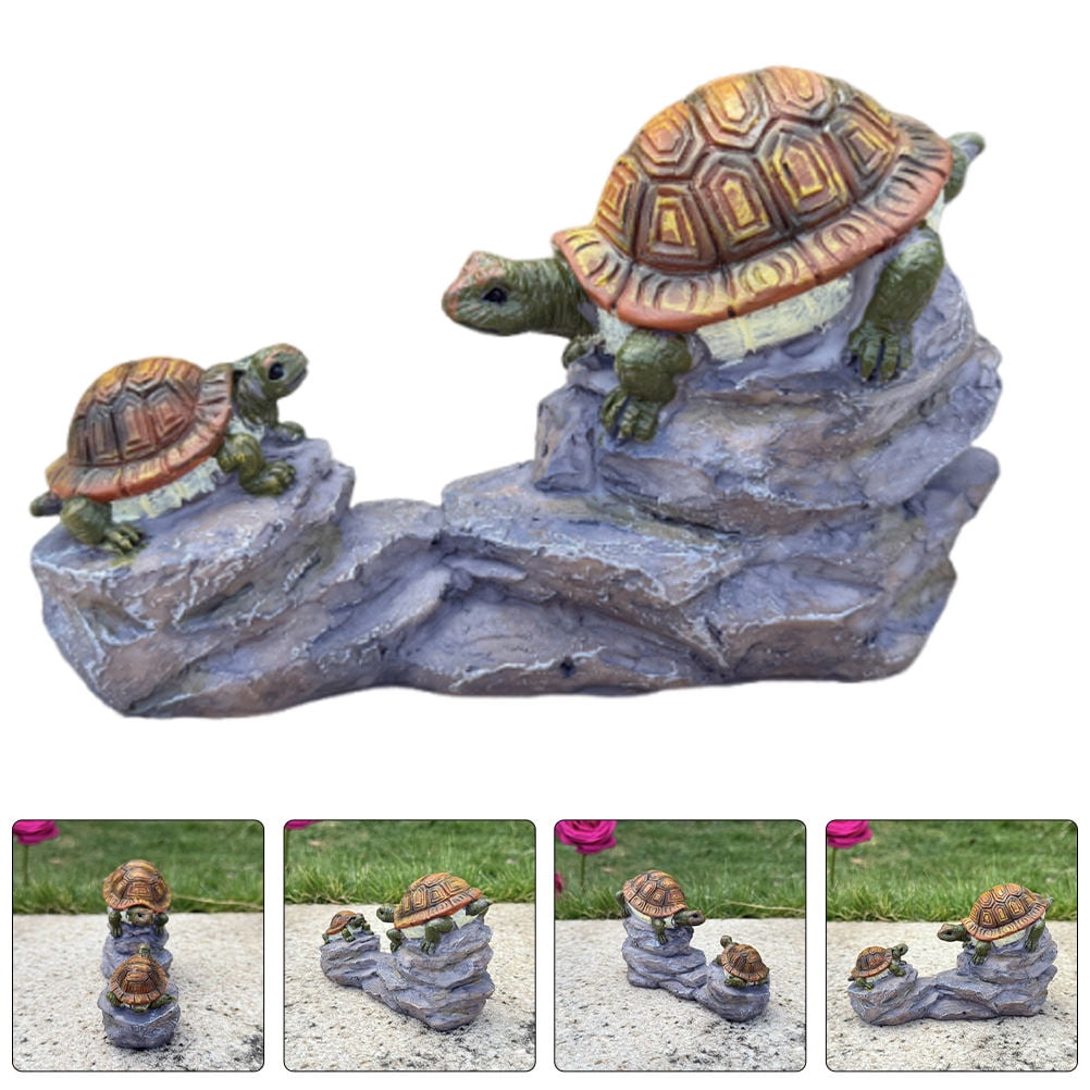 Worgeous Charming Multi Resin Turtle Figurine for Decoration Showcase ...