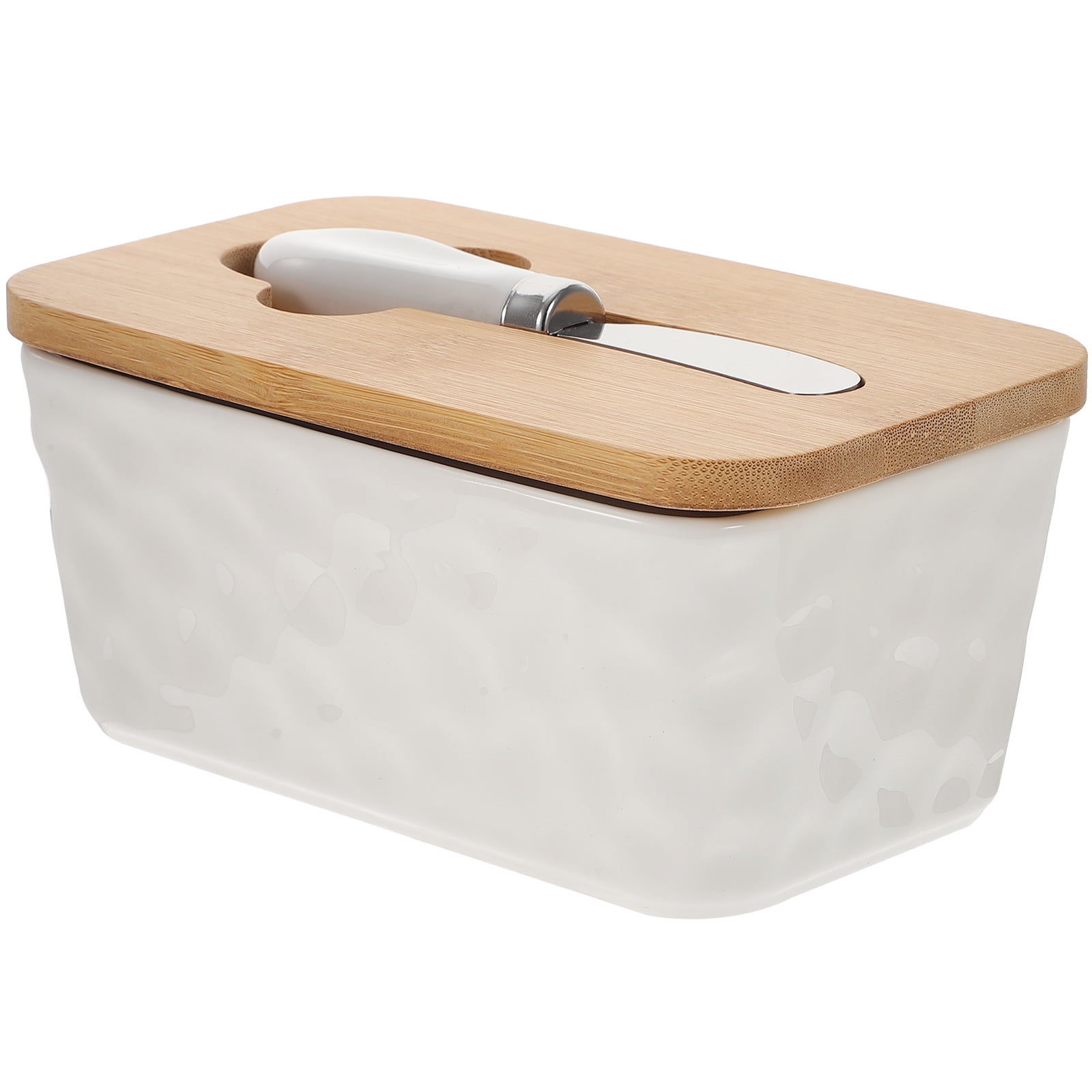 Worgeous Cheese Container Storage Accessory Countertop Porcelain Lidded ...