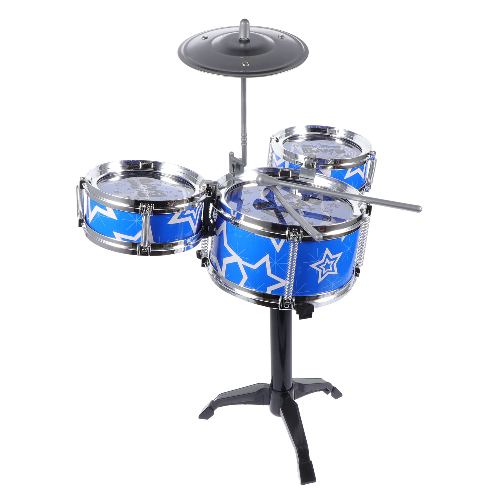 COMPUKAS Toddler Musical Drum Toys Star Sky Blue Pvs 1 Set 16.9x15.7x7 ...