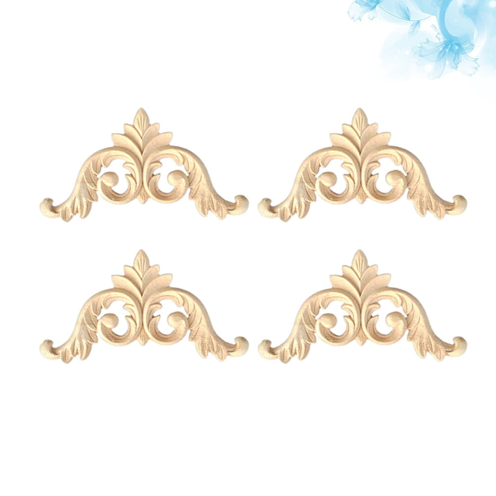 Worgeous Chocolate Plastic Wood Onlay Applique for Decoration with ...