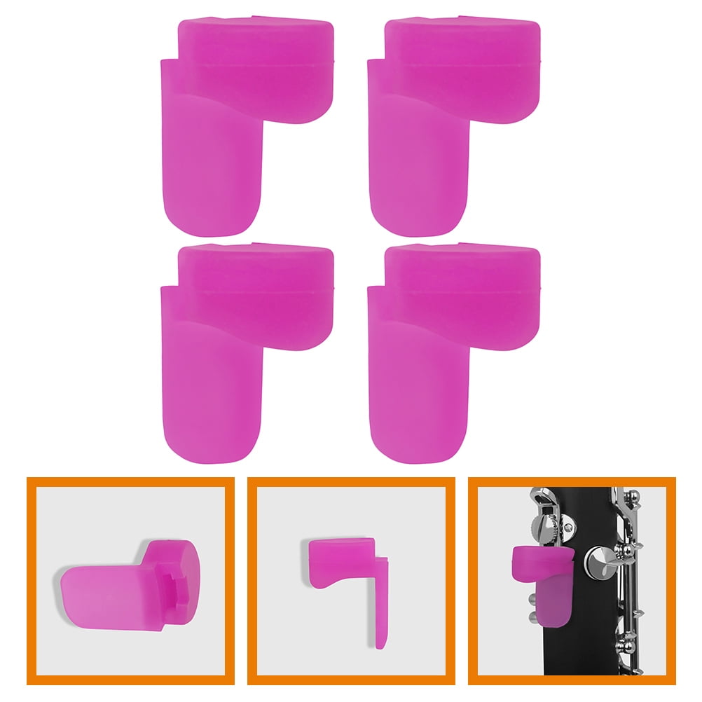 Worgeous Clarinet Finger Rests Pink Silicone 4Pcs Round Shape - Walmart.com